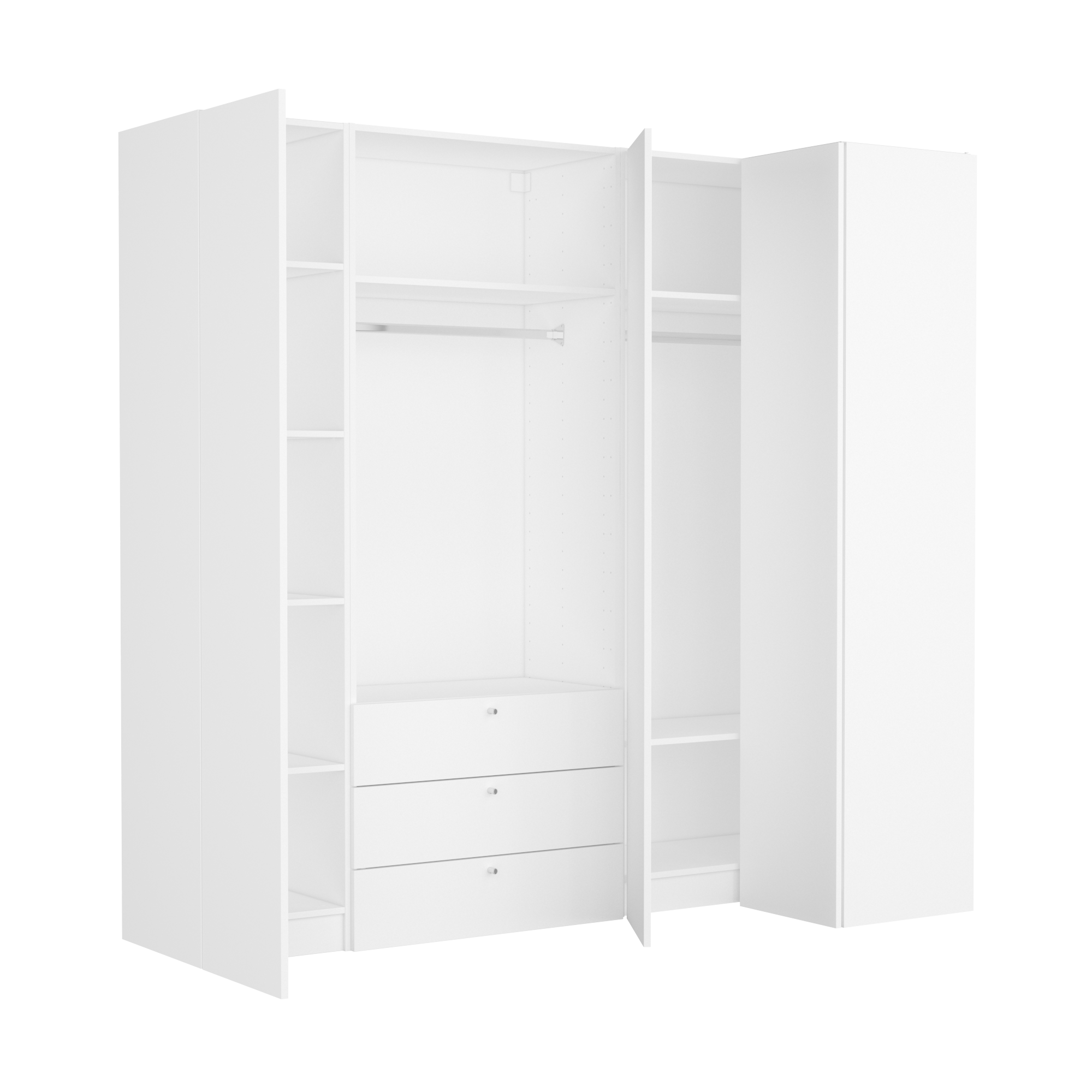 Dressing blanc H.200 x l.242 x P.60 cm Home | Leroy Merlin