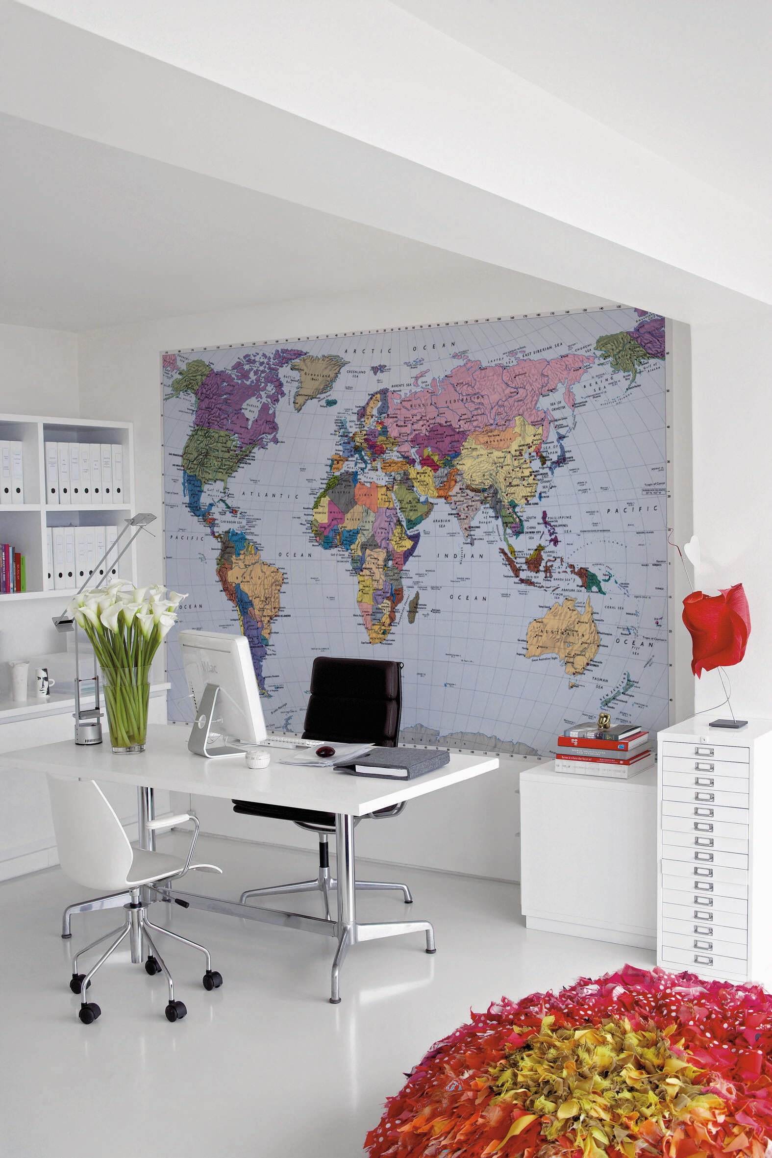Fotomurale World map, multicolor 254 x 184.0 cm | Leroy Merlin
