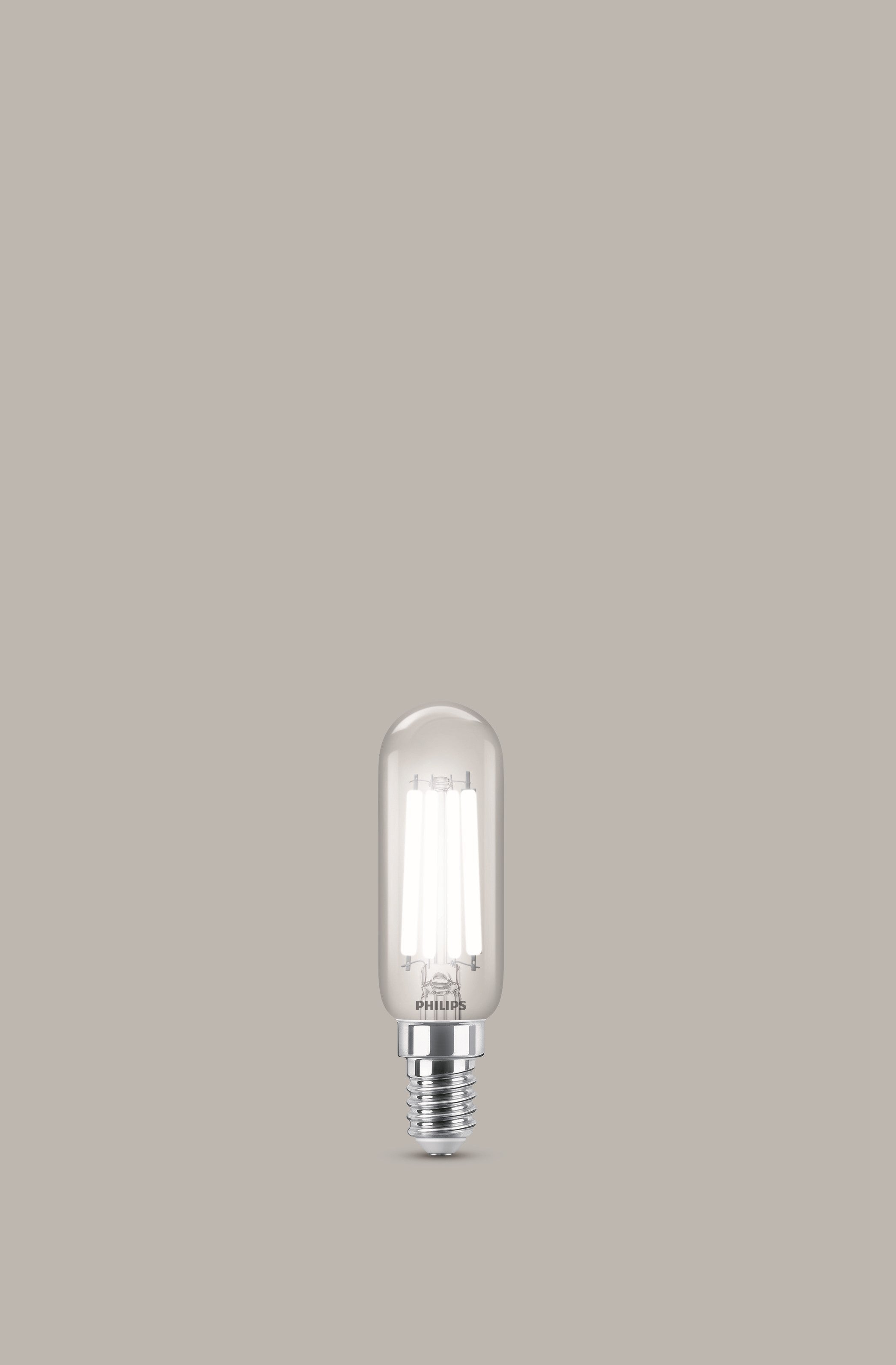 Ampoule led tube E14, 806Lm = 60W, blanc neutre, PHILIPS | Leroy Merlin