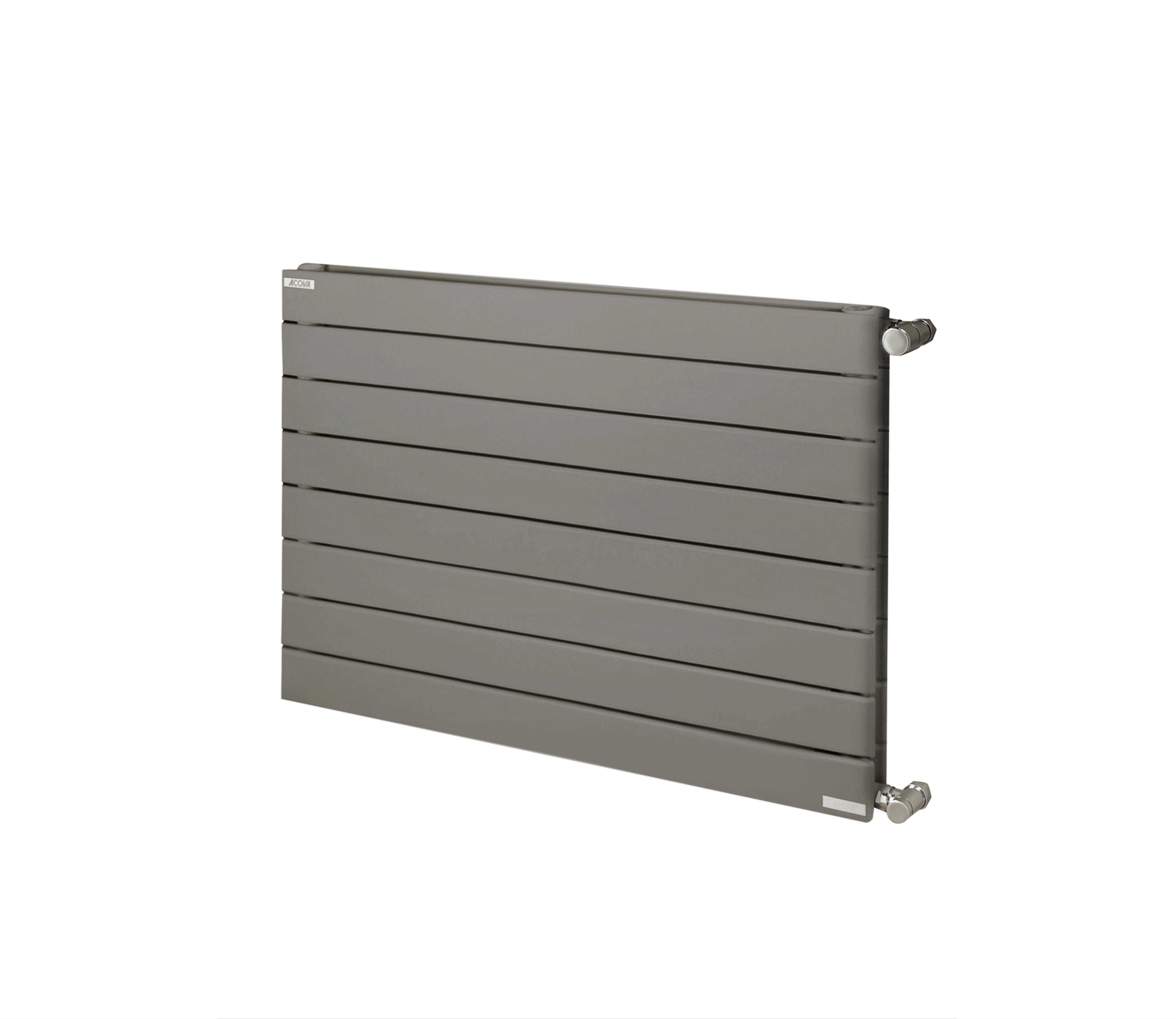 Radiateur eau chaude horizontal ACOVA Lina gris, 855W H.59.2 x l.80 cm ...