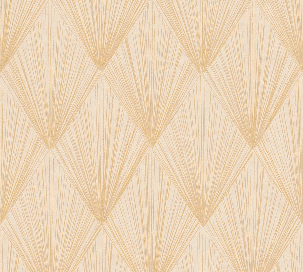Papier peint intissé Metropolitan highlights beige | Leroy Merlin