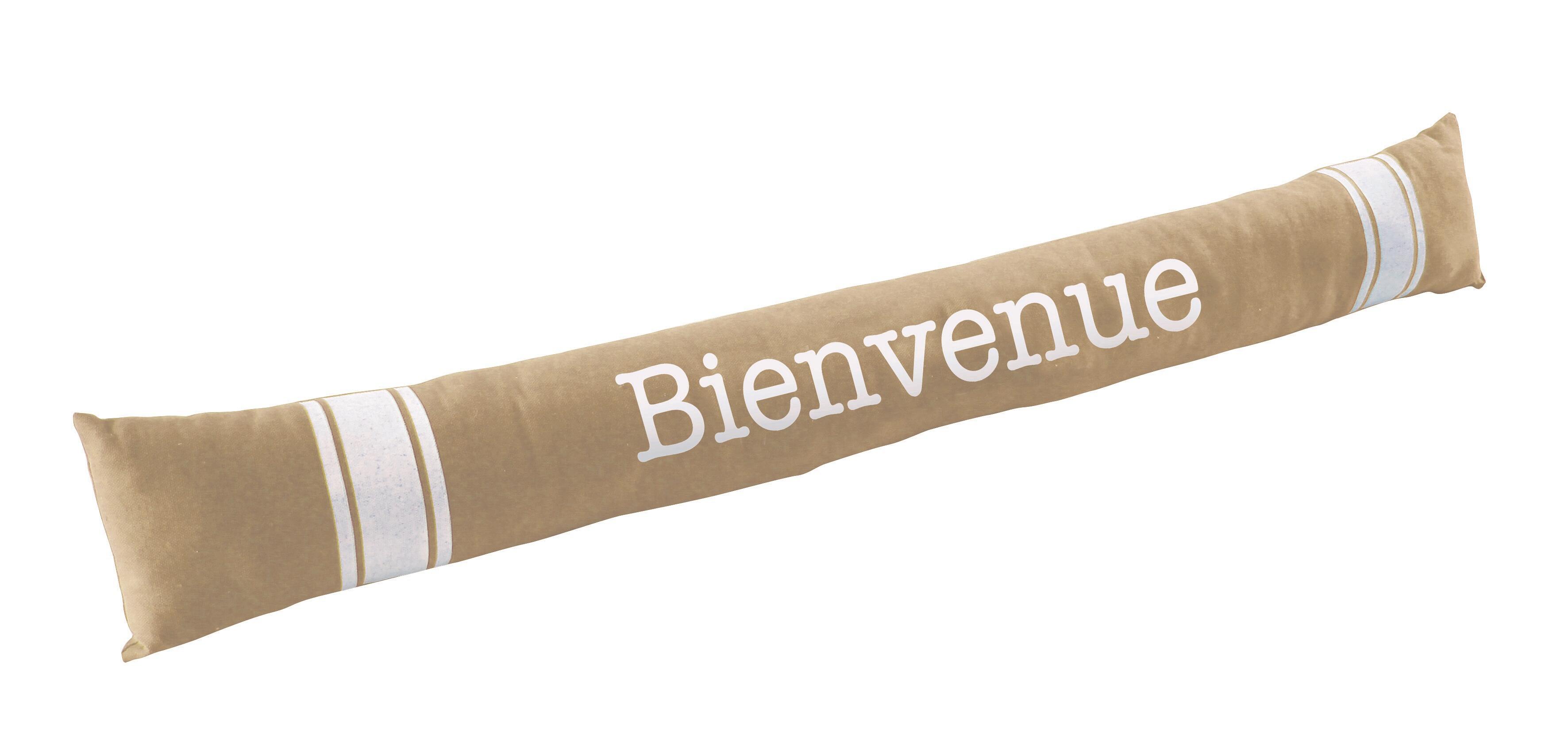 Coussin de porte ELLEN Bienvenue beige 95 cm | Leroy Merlin