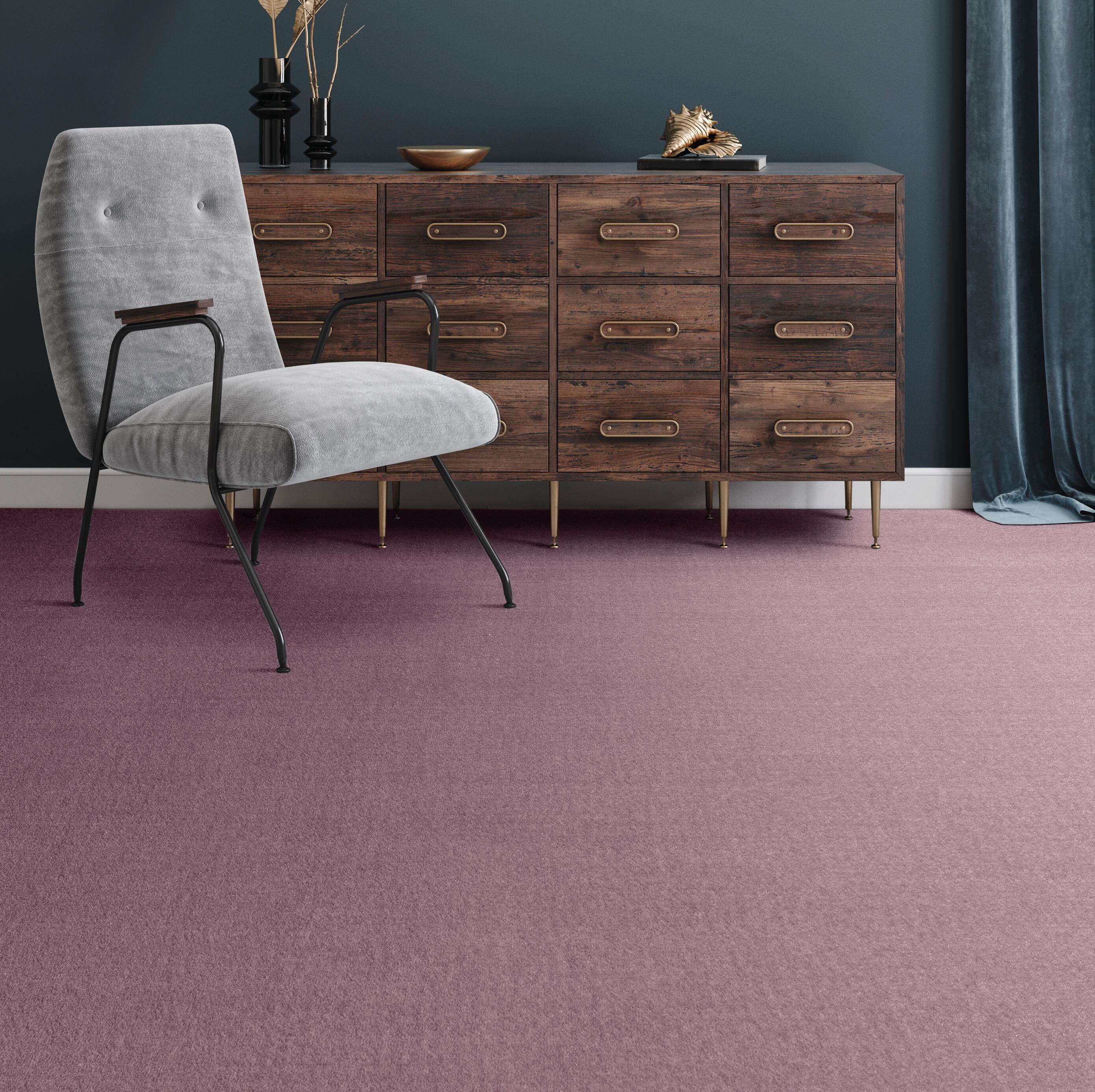 Moquette velours uni aubergine Castelo, rouleau l.4 m | Leroy Merlin