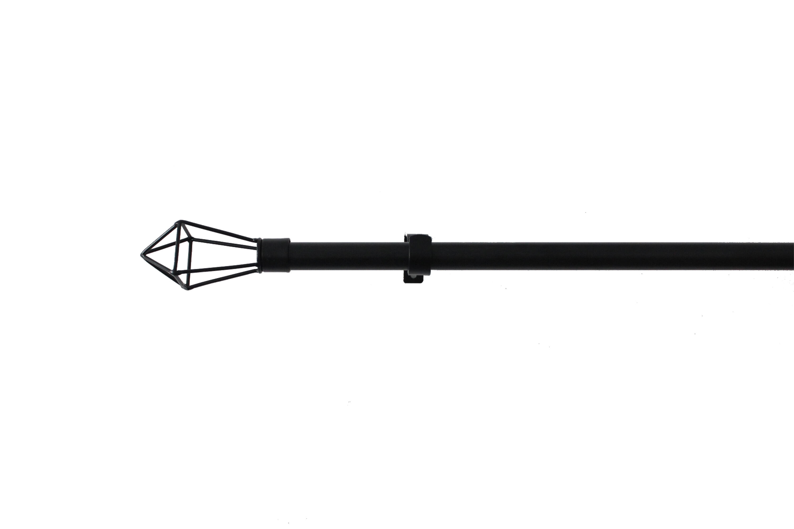 Kit de tringle à rideaux Triangle Diam.16 mm noir 160 à 300 cm | Leroy ...