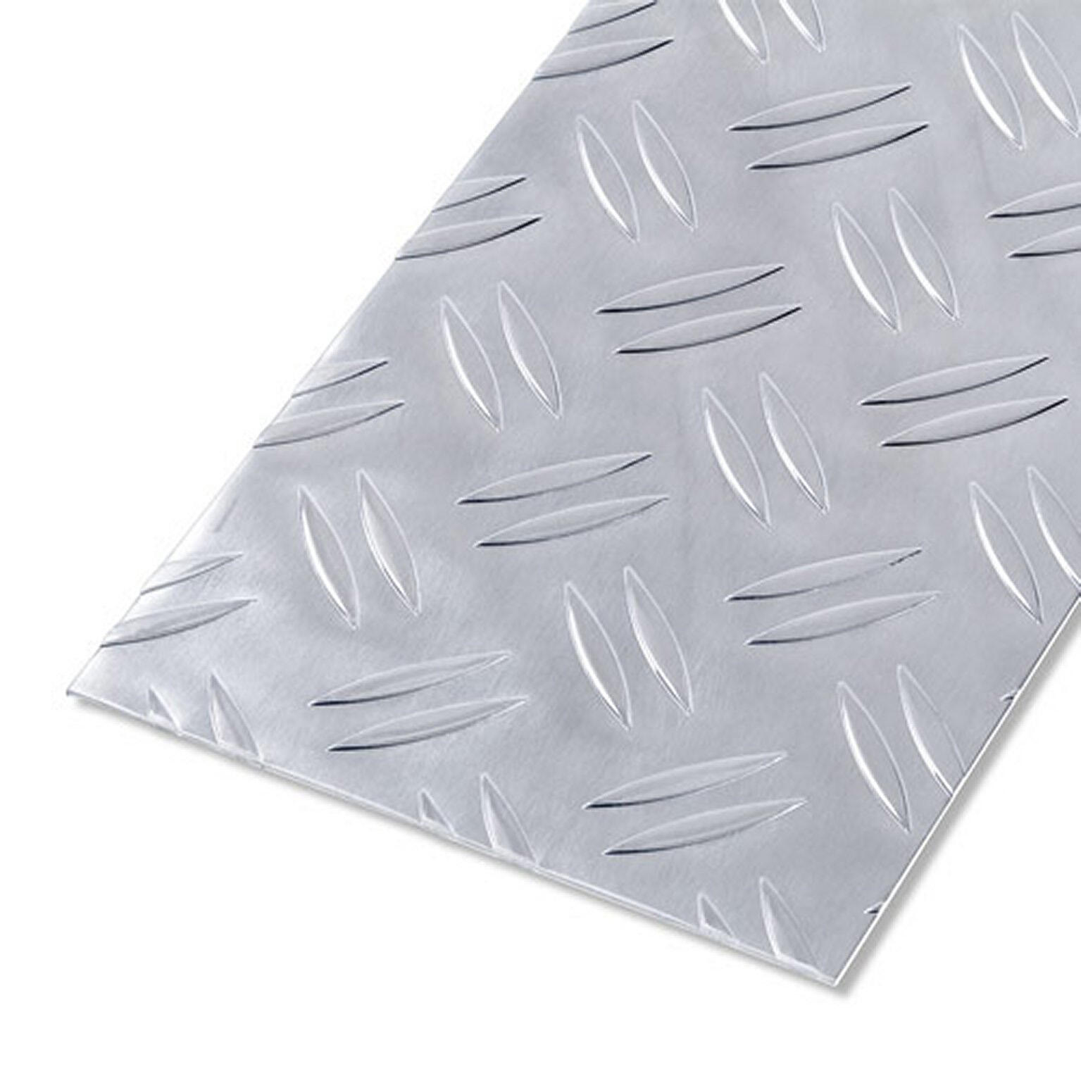 Tôle aluminium grain de riz brut gris L.1000 x l.600 mm, Ep.1.5 mm ...