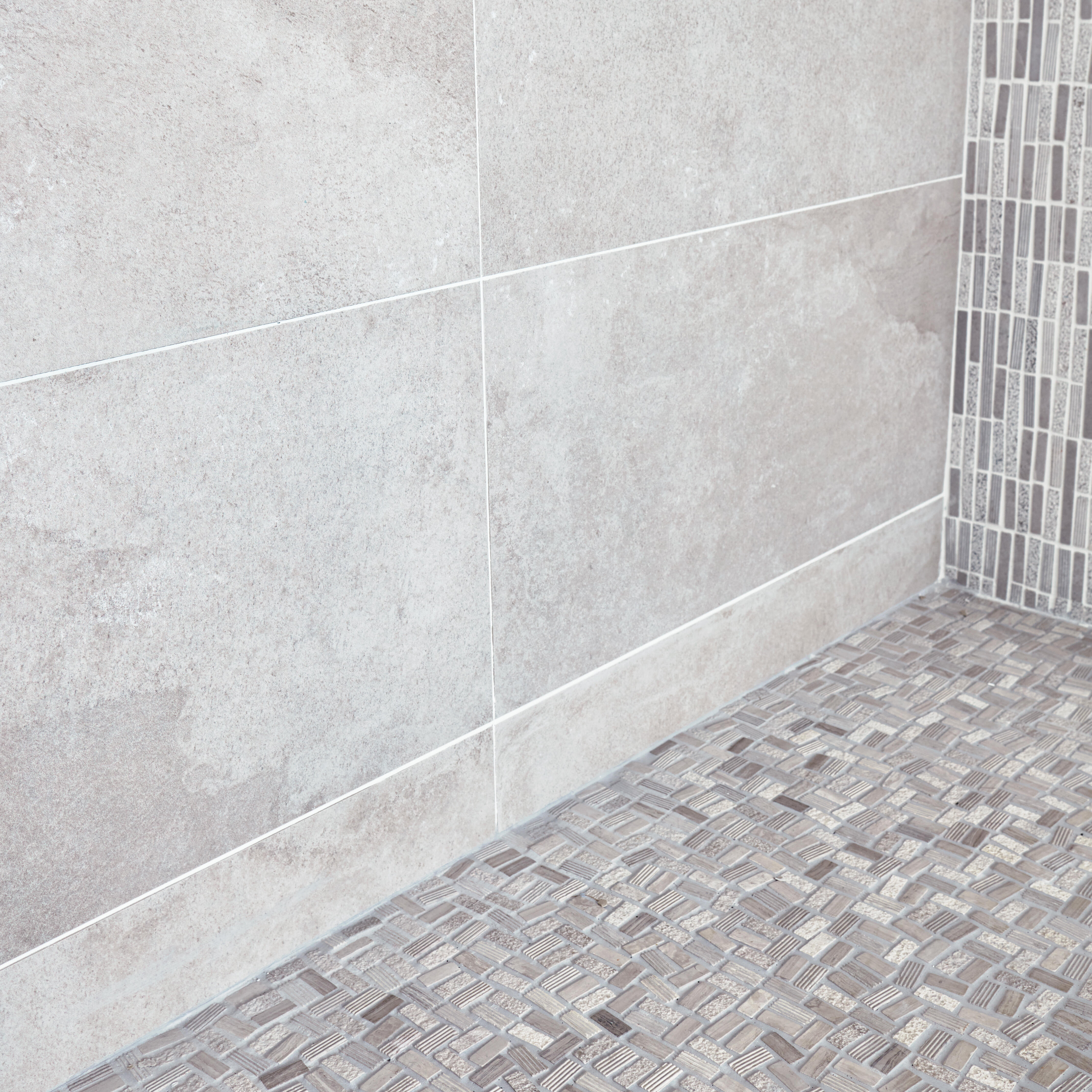 1 plaque de mosaïque mur / sol Random marbre blanc 30 x 28.3 cm ARTENS ...