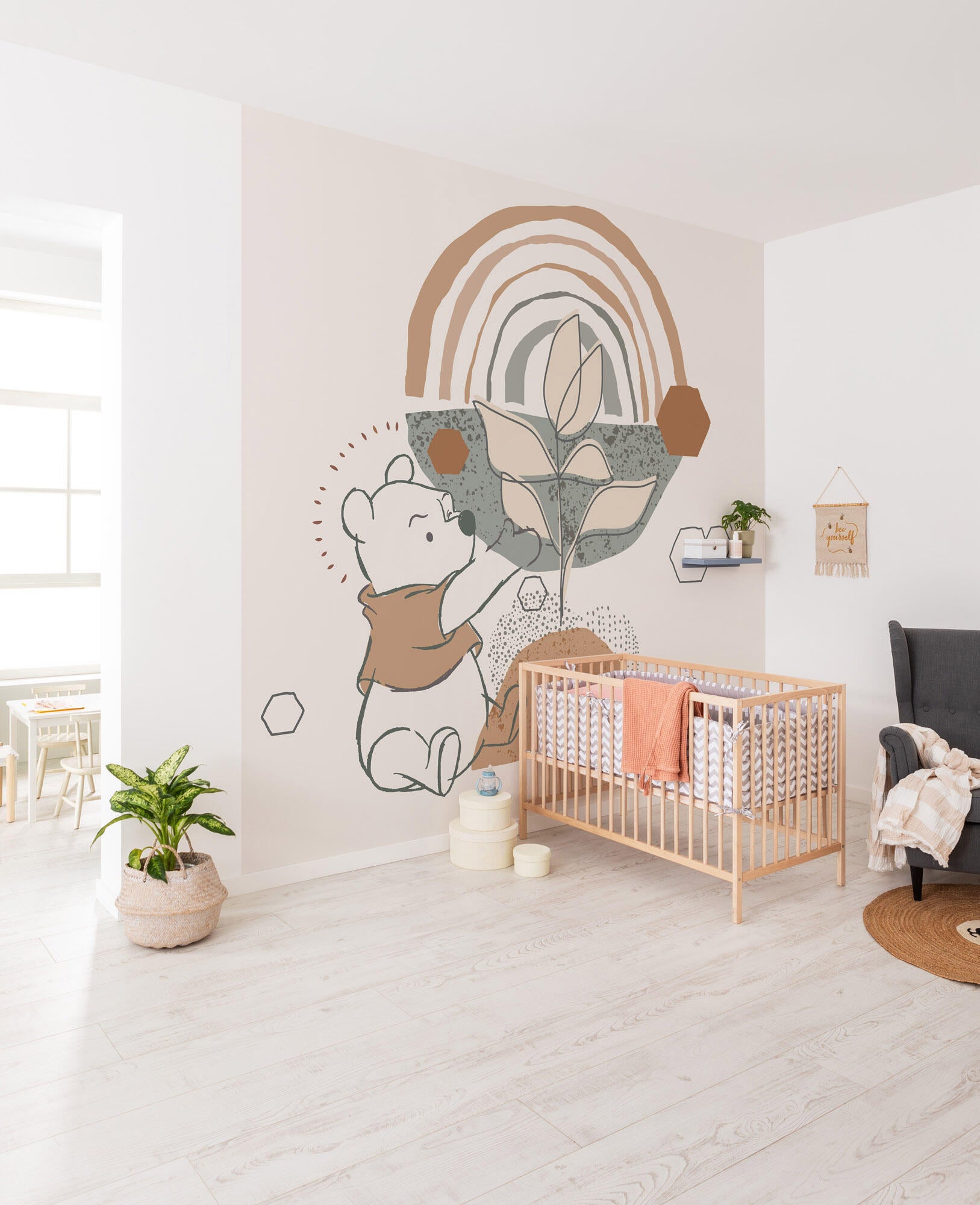 Papier peint panoramique Winnie grow beige, l.300 x H.280 cm | Leroy Merlin