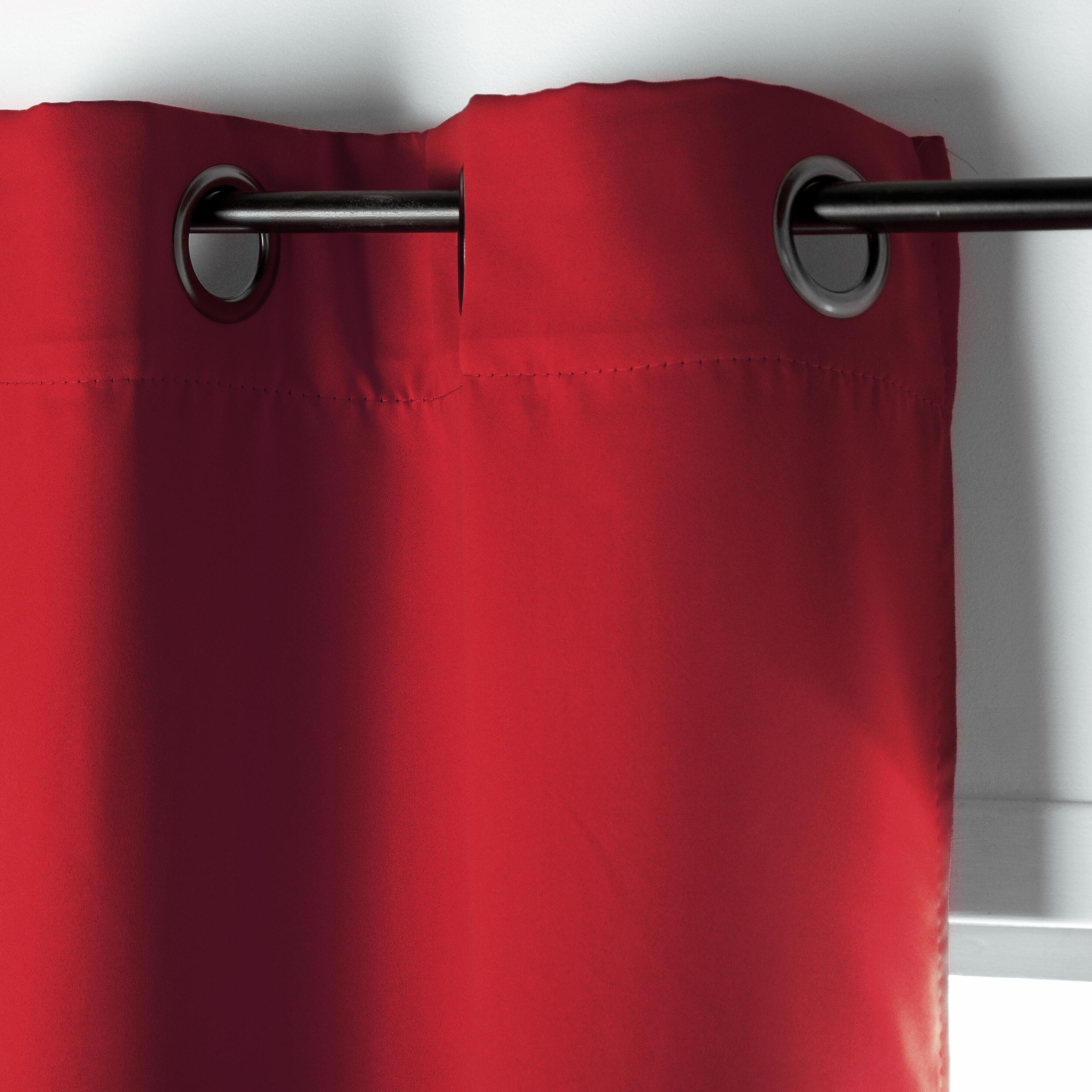 Rideau occultant, rouge H.250 x l.140 cm | Leroy Merlin
