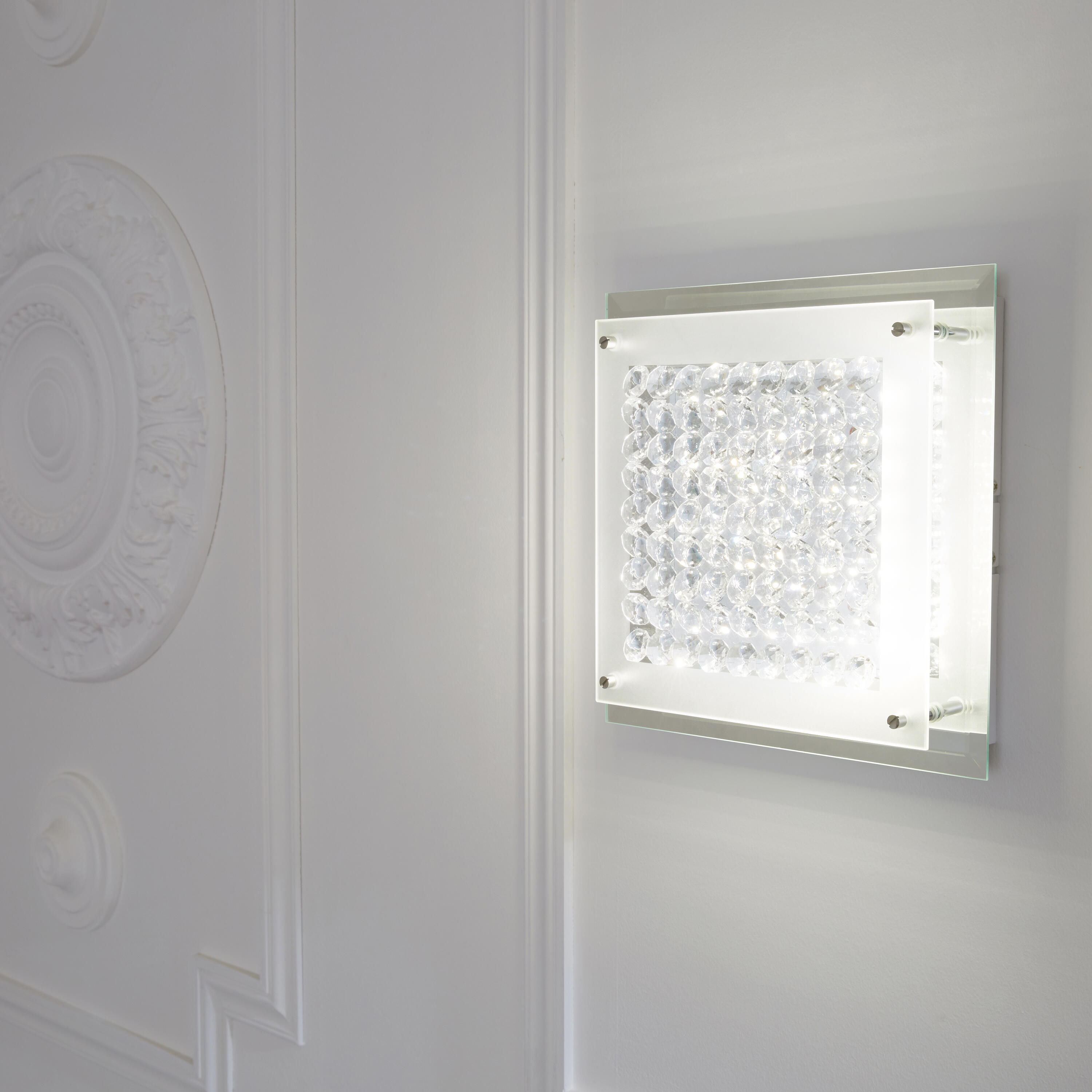 Applique, moderne acier module led INSPIRE Diamond D.28 cm | Leroy Merlin