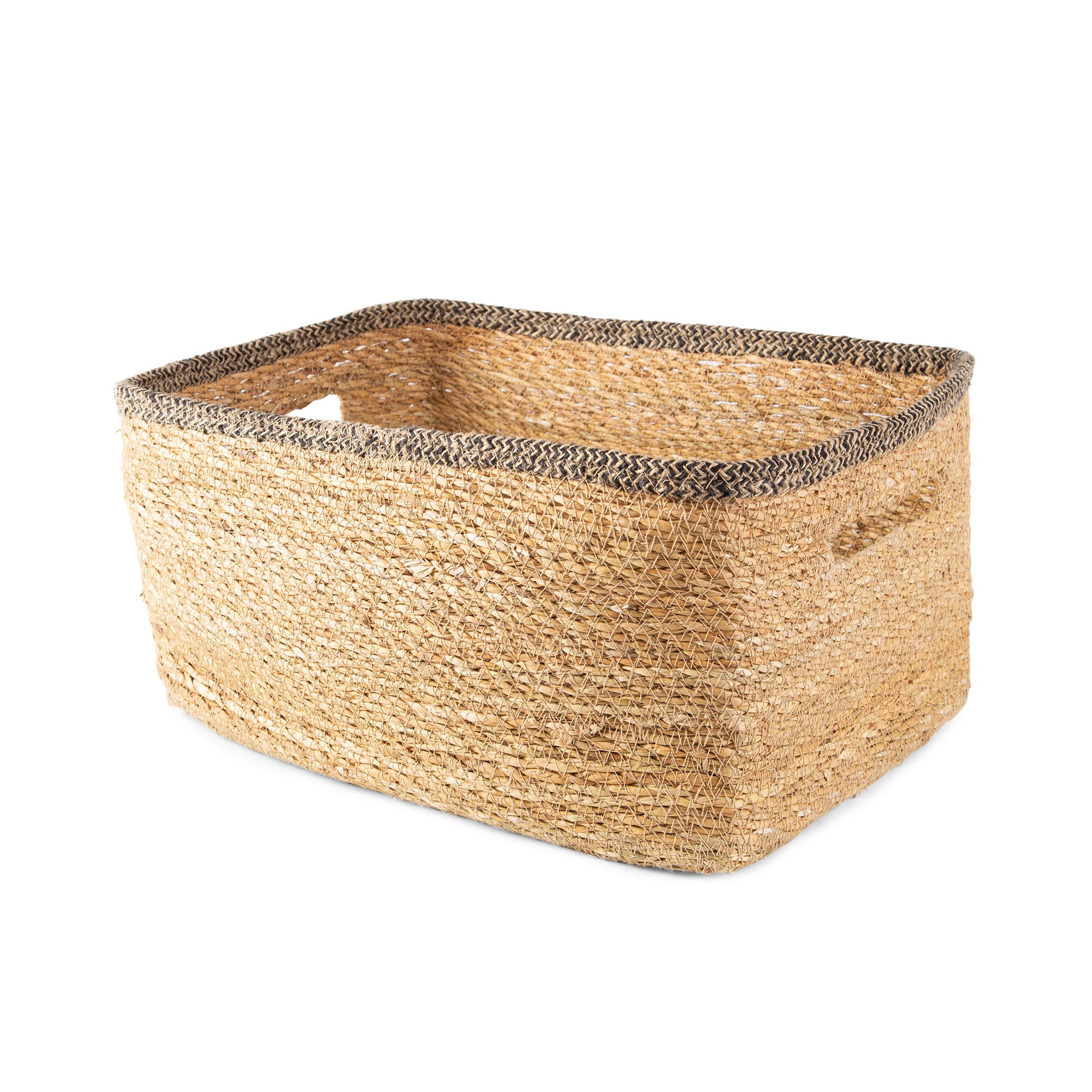 Panier l jonc de mer COMPACTOR crème H.20 x l.36 x P.26 cm | Leroy Merlin