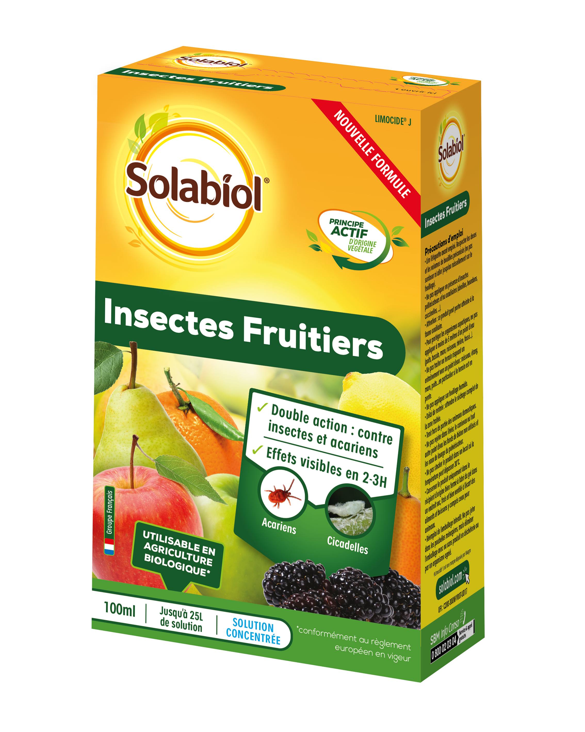 Traitement des insectes acariens SOLABIOL,100ML | Leroy Merlin