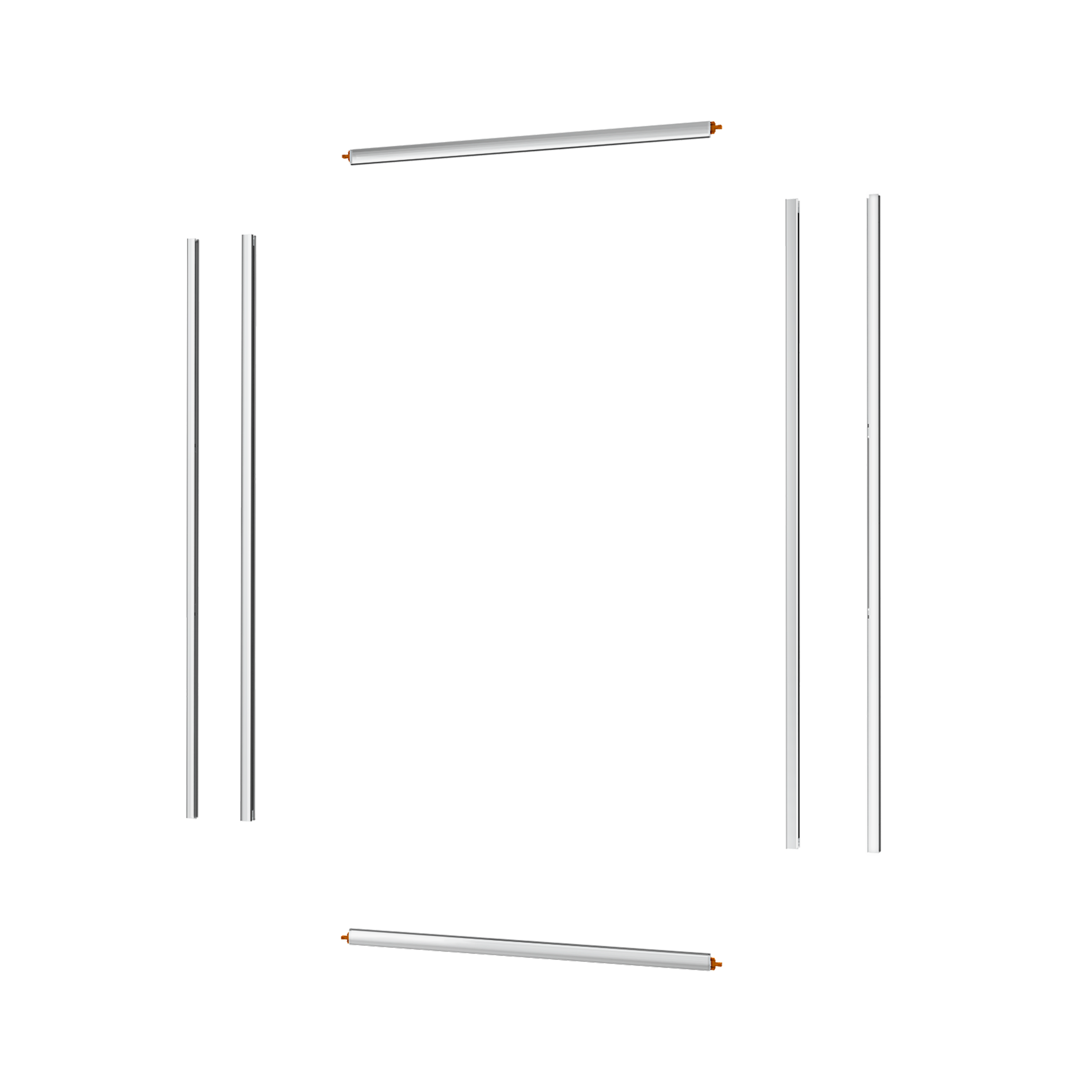 Perfis para cabine de duche de correr 140x190 cm cromado Easy | Leroy ...