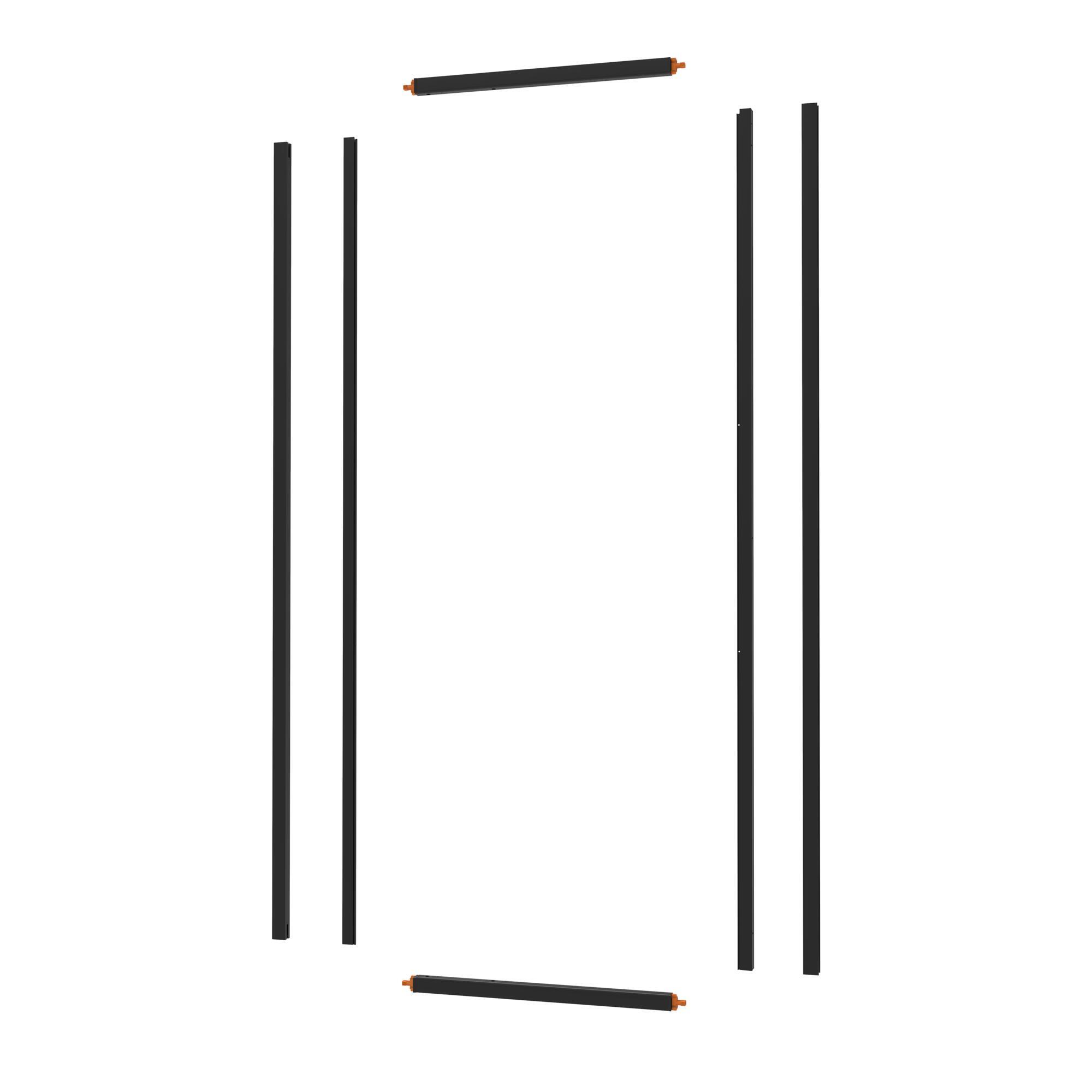 Profilé de finition pivotant noir, l.80 x H.190 cm, Easy | Leroy Merlin