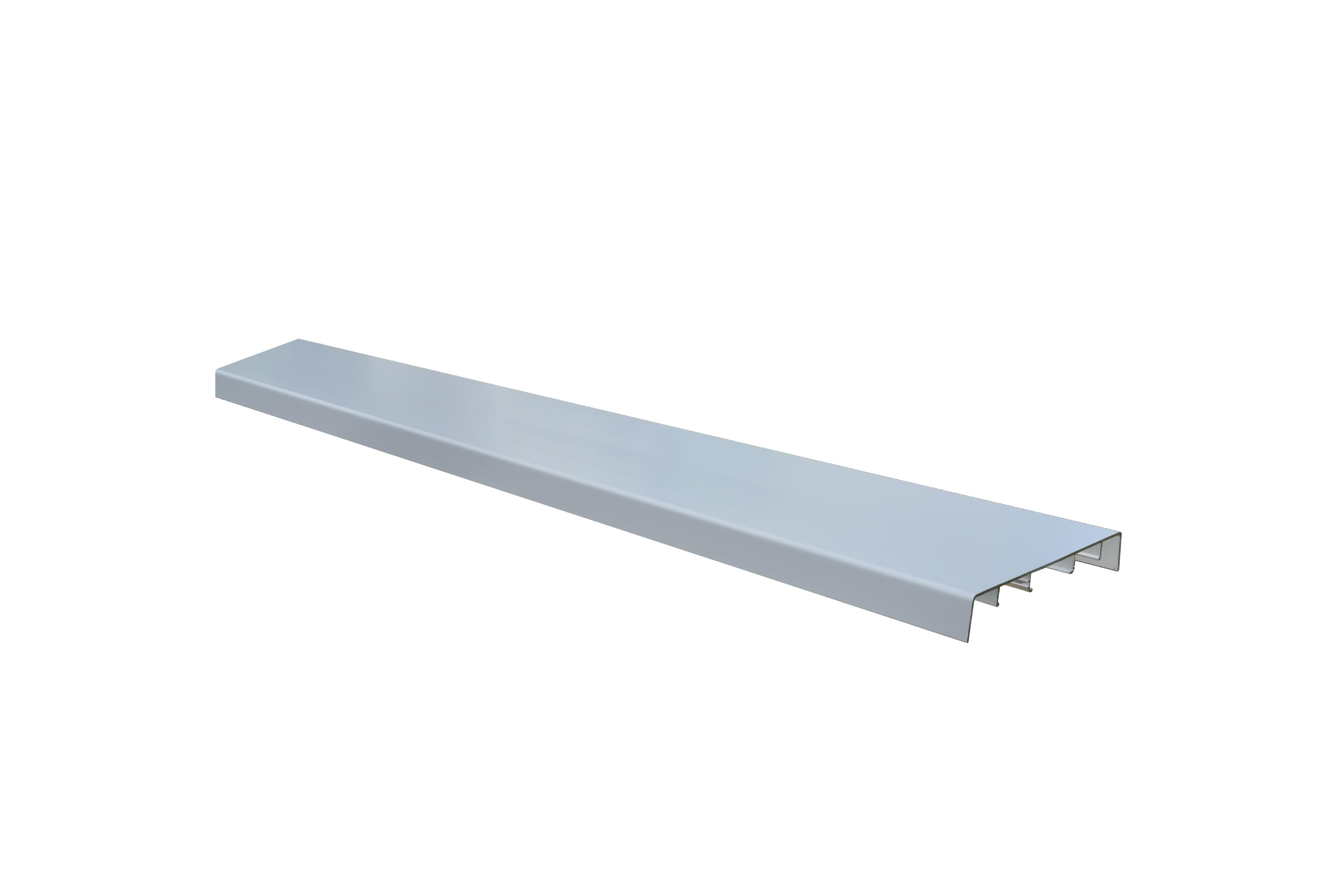 Couvre-mur plat, aluminium, blanc lisse, 27 x 210 cm, FINIBEAU | Leroy ...