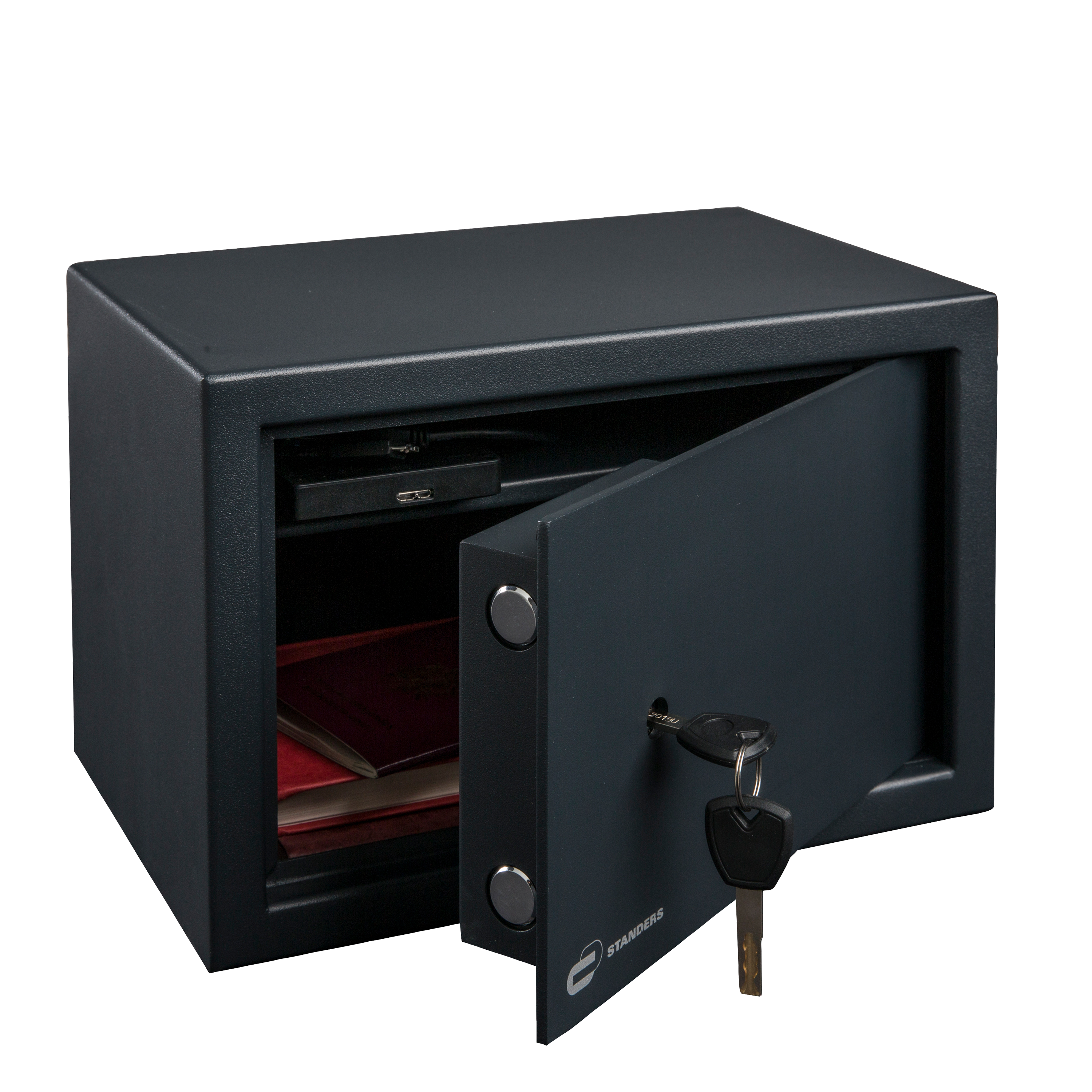 Coffre-fort à clé STANDERS Sft-20kbl2 H.20 x l.31 x P.20 cm, 9L | Leroy ...