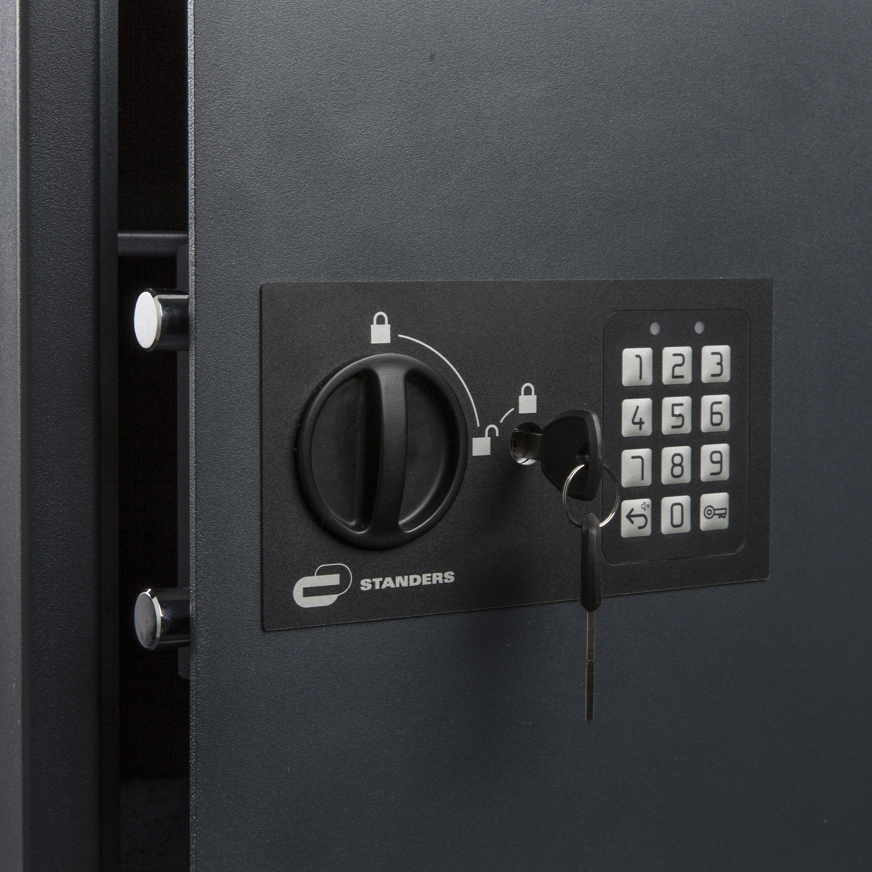Caja fuerte superf STANDERS L2, digital + llave de emergencia, 40L ...