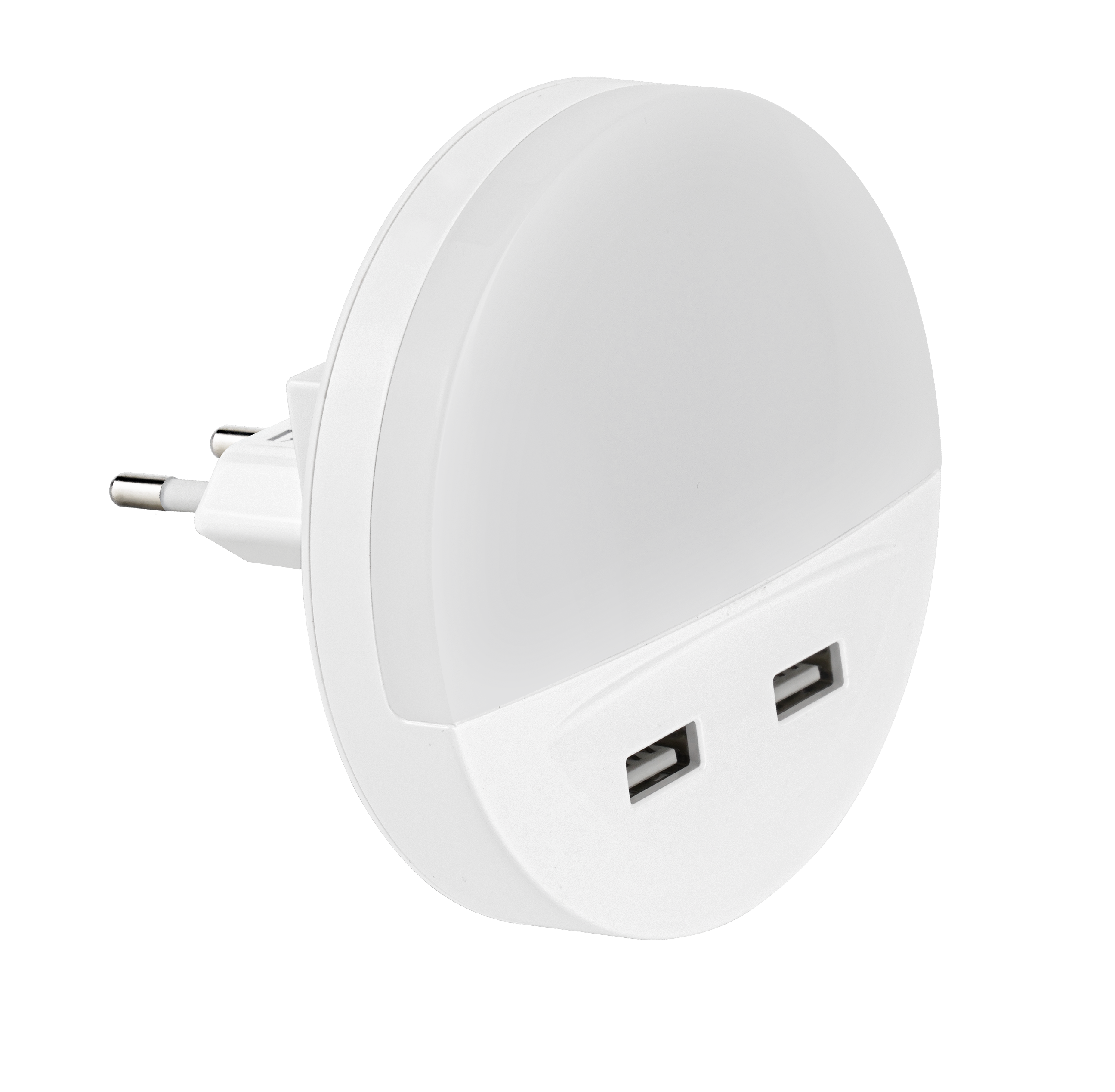 Veilleuse LED sur prise + 2 prises USB INSPIRE Terpi | Leroy Merlin