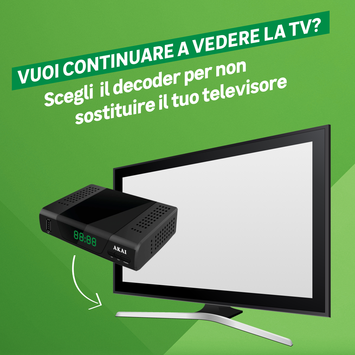 Decoder DVB-T2 265-10K-L Akai | Leroy Merlin