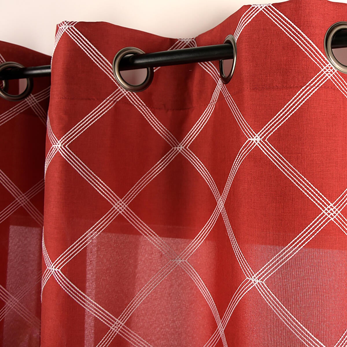 Tenda Stucco bordeaux, occhiello 140x245 cm VENGO | Leroy Merlin