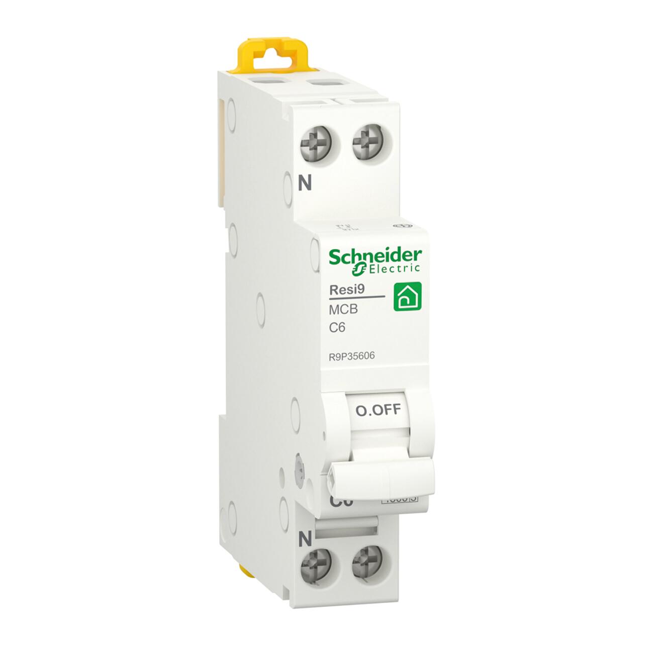 Interruttore magnetotermico SCHNEIDER ELECTRIC 1P 6A 4.5kA curva C 1M 230V | Leroy Merlin