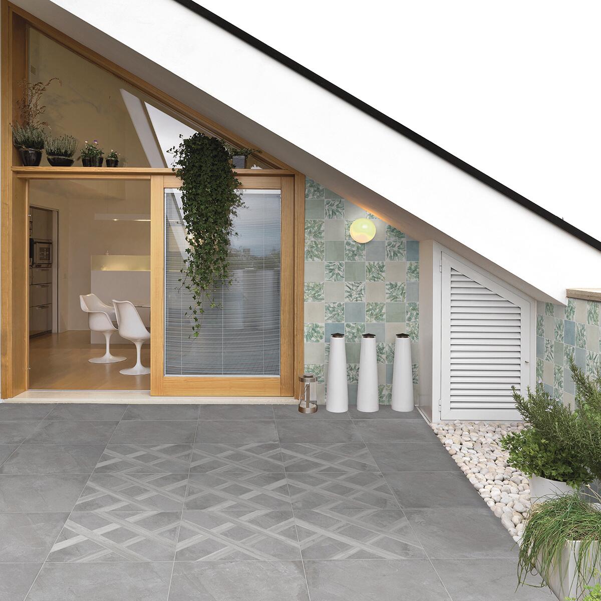 Piastrella da pavimento e rivestimento interno ed esterno 60 x 60 cm Sp. 7.4 mm rettificato ...