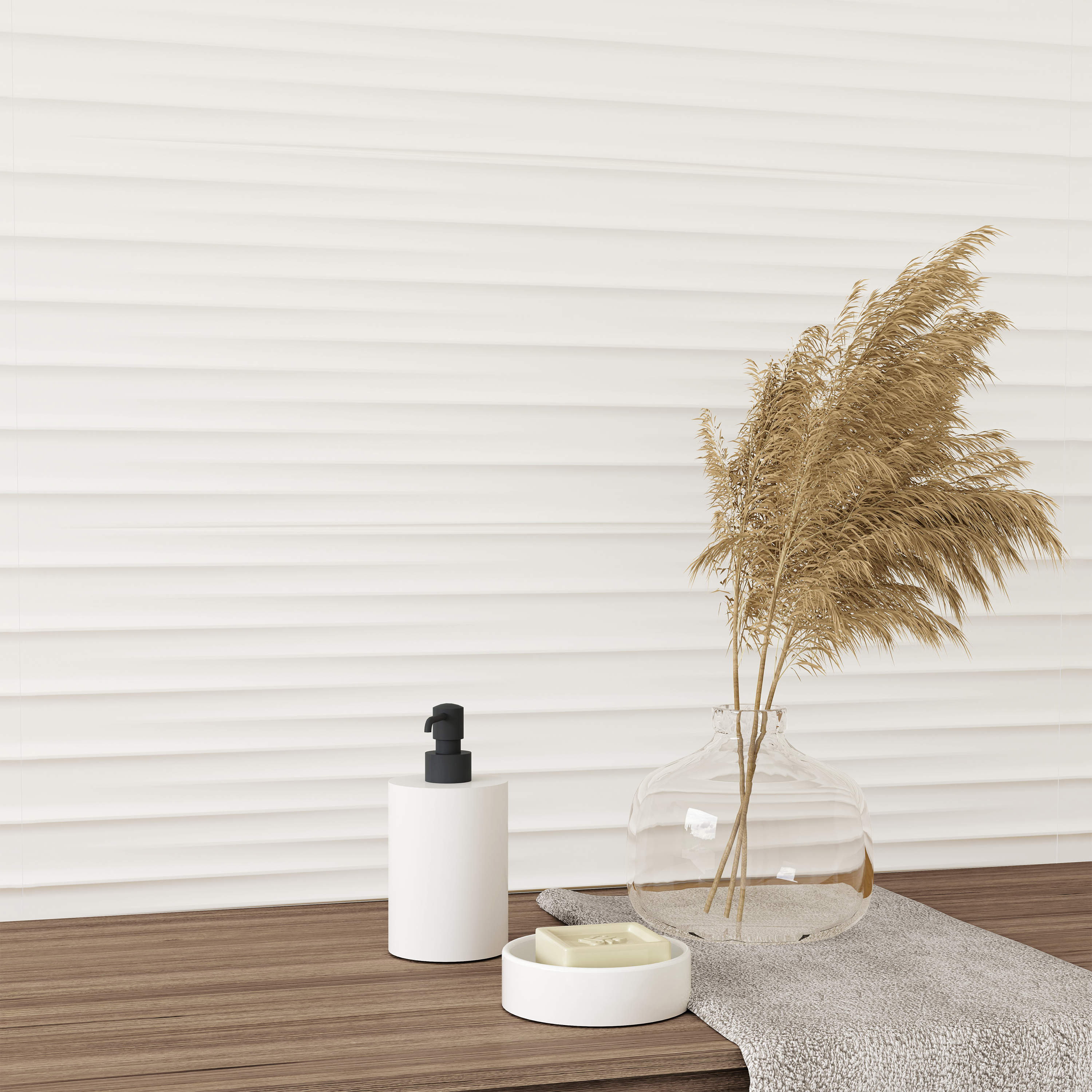 Carrelage mur intérieur effet relief blanc Arctic l.30 x L.90 cm ARTENS ...