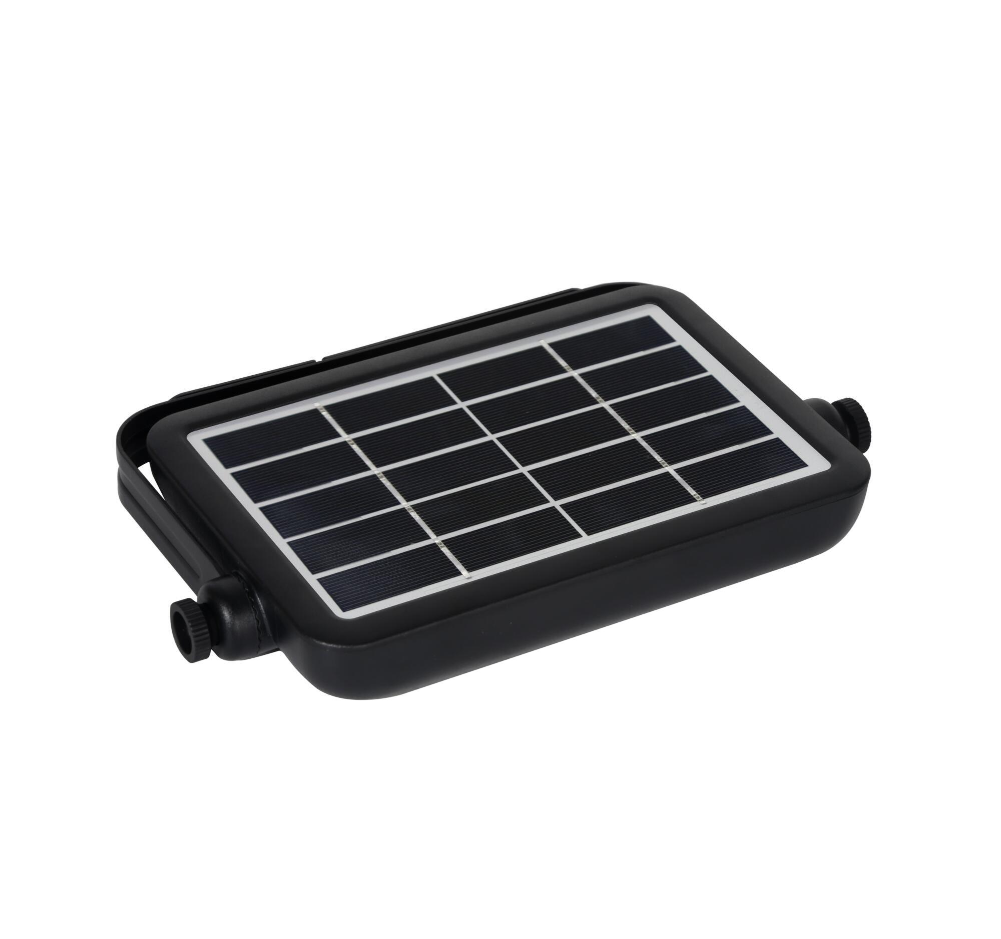 Proiettore solare Zuzo nero IP44 530 Lumen ad intensità regolabile ...