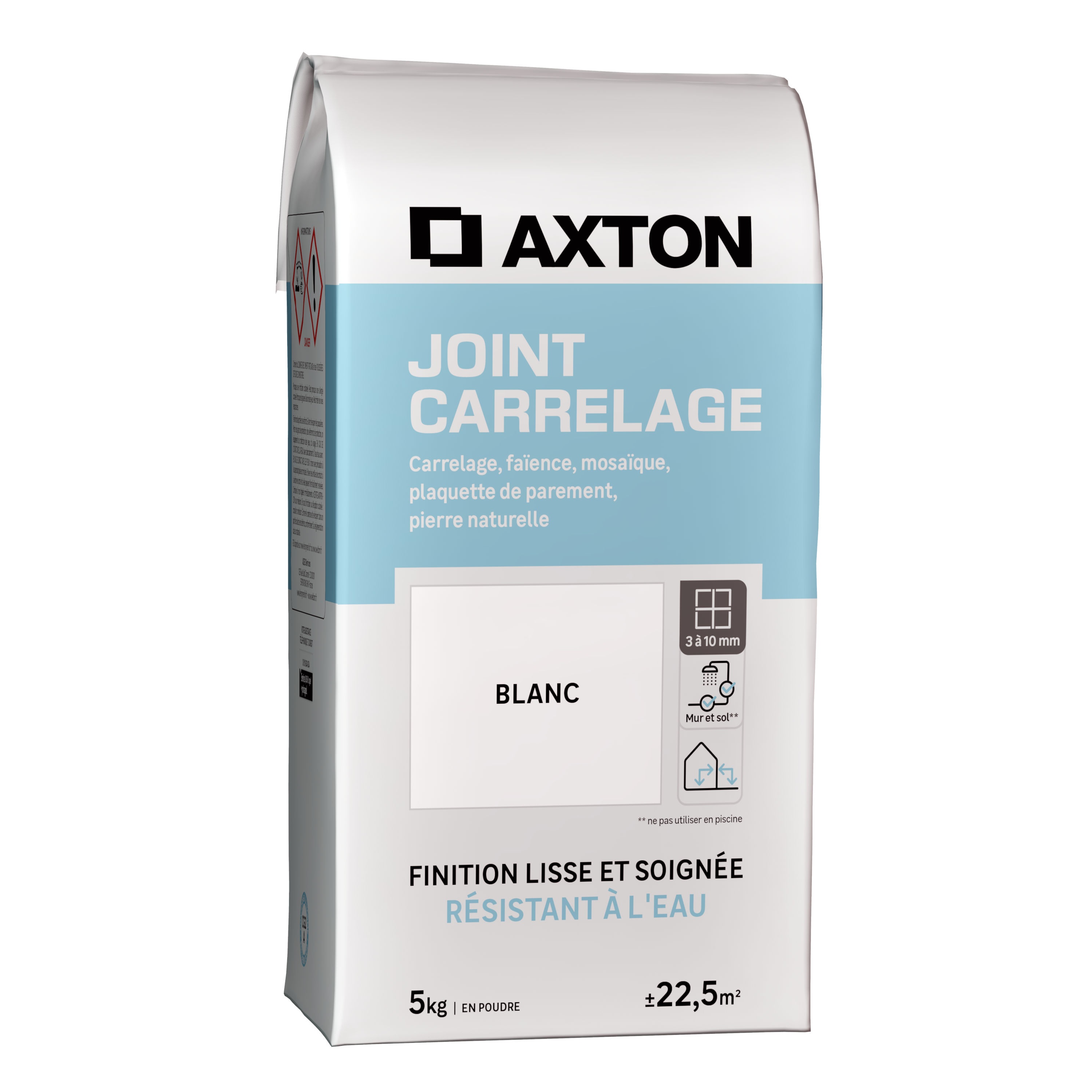 Joint poudre carrelage / mosaïque supérieur à 3mm AXTON blanc 5KG ...