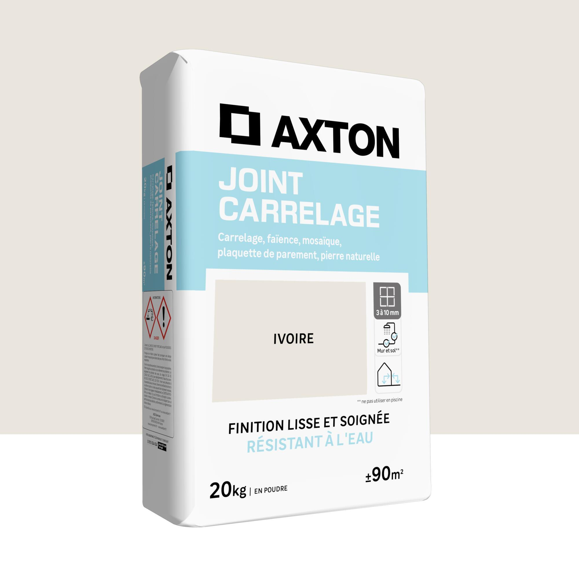 Joint poudre carrelage / mosaïque supérieur à 3mm AXTON ivoire 20KG ...