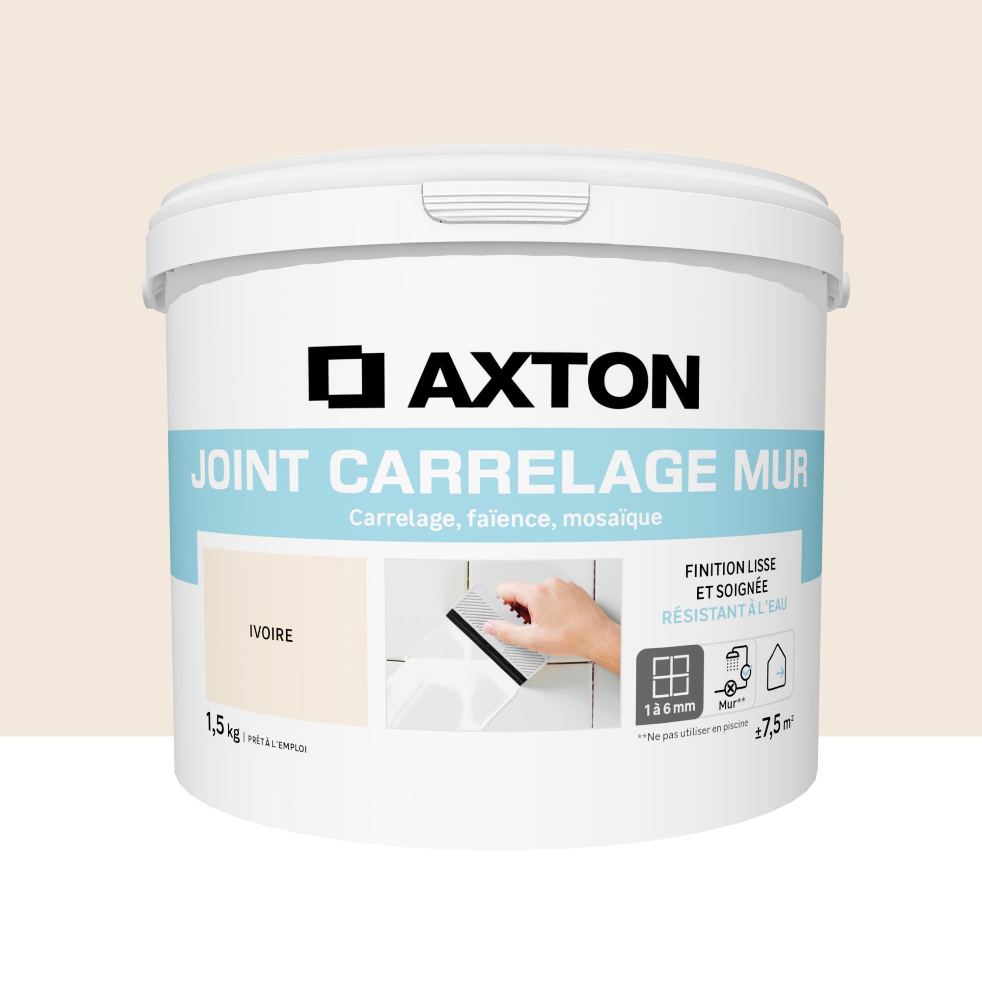 Joint pâte carrelage / mosaïque AXTON ivoire 1.5KG | Leroy Merlin