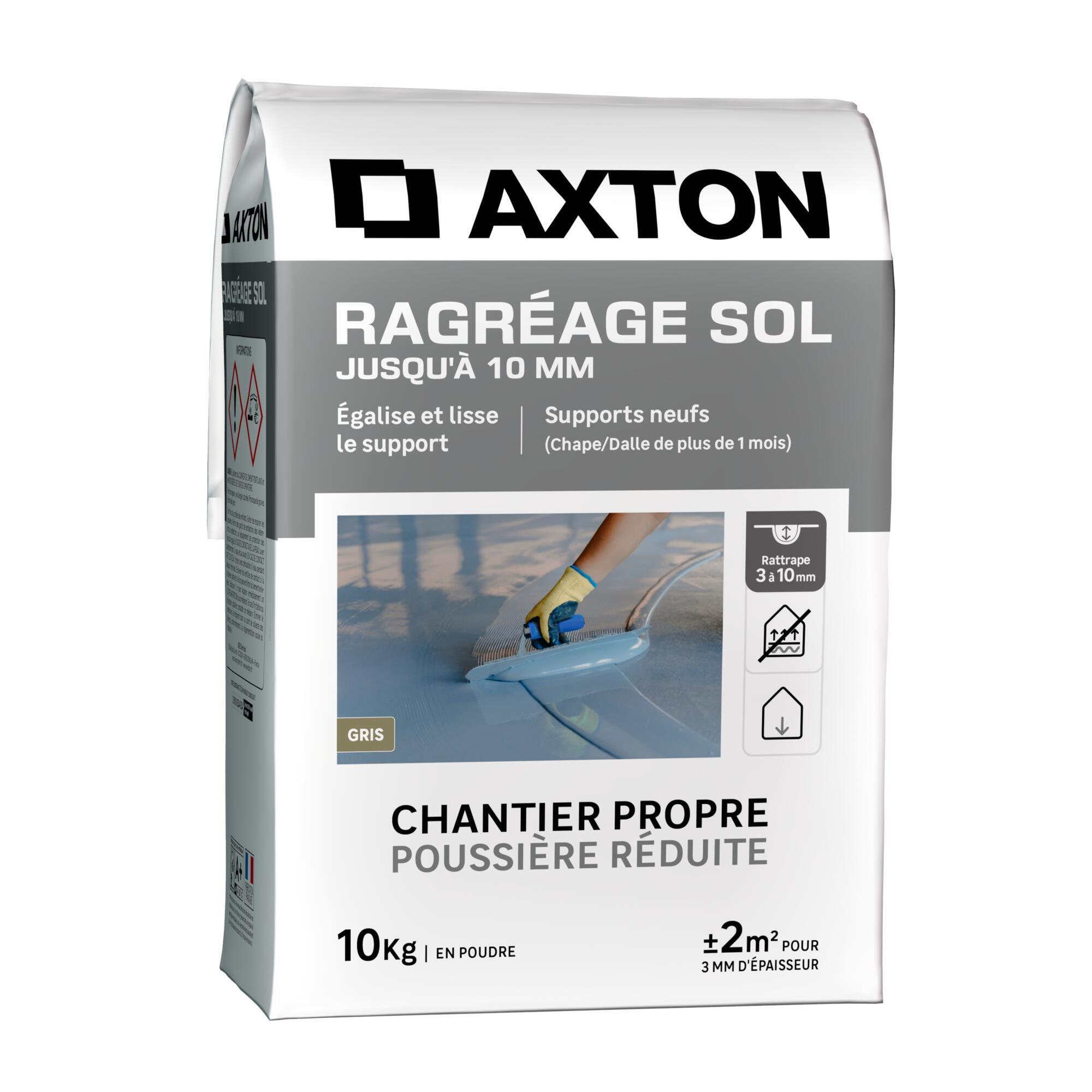 Ragréage poudre 3 à 10 mm, intérieur, AXTON, 10KG | Leroy Merlin
