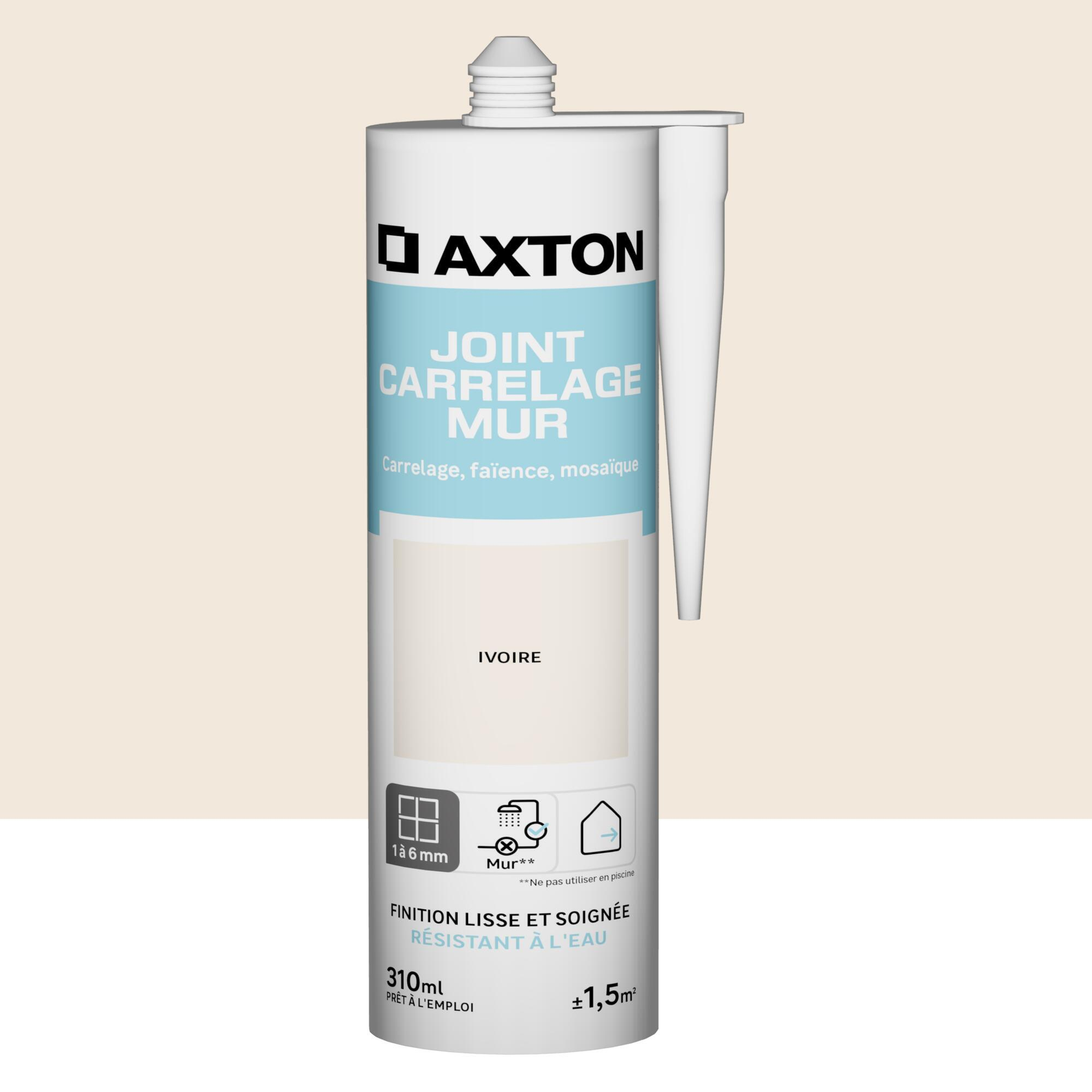 Joint pâte carrelage / mosaïque AXTON ivoire 310ML | Leroy Merlin