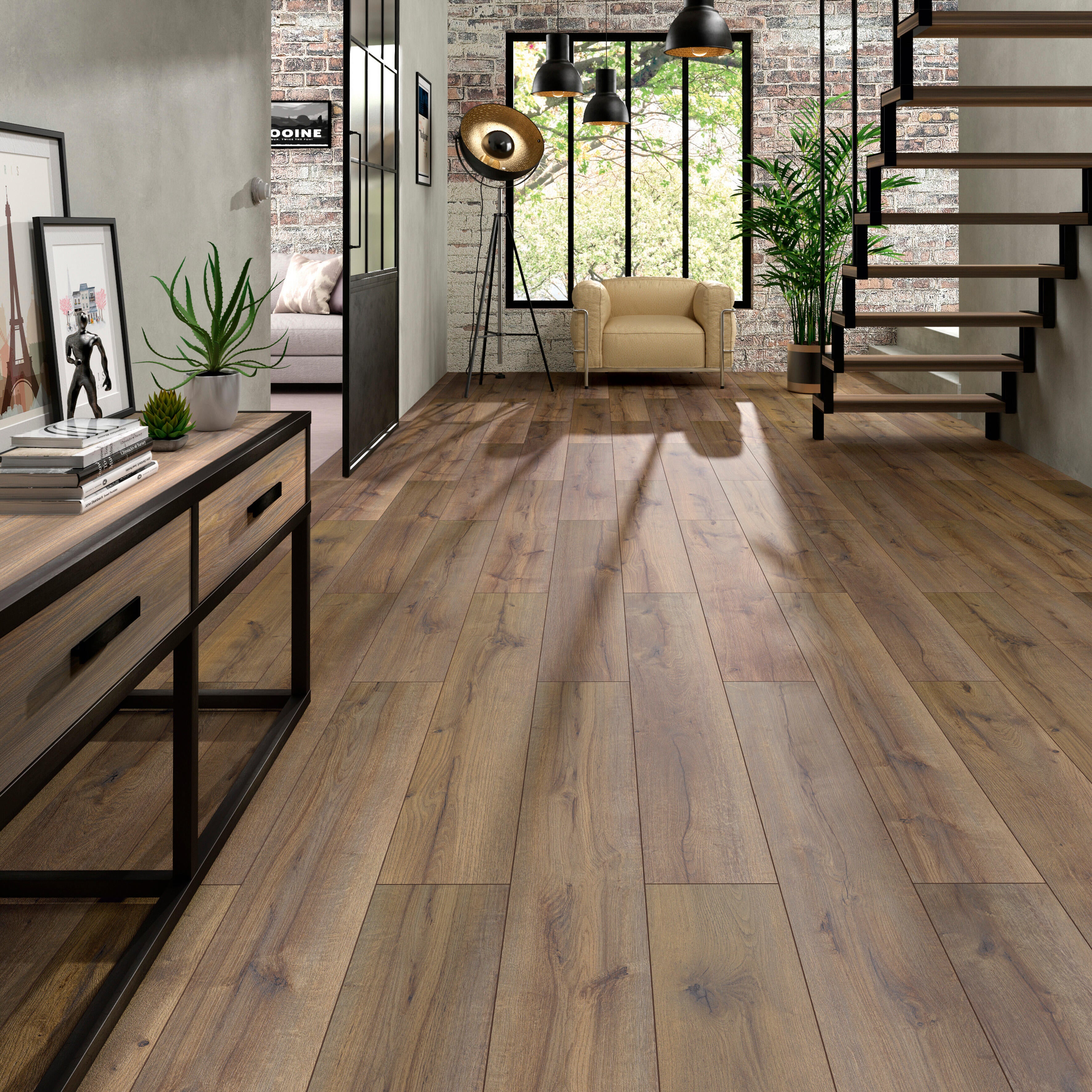 Sol stratifié intenso CREATIV LINE pachino , Ep.10 mm, résistant à l ...