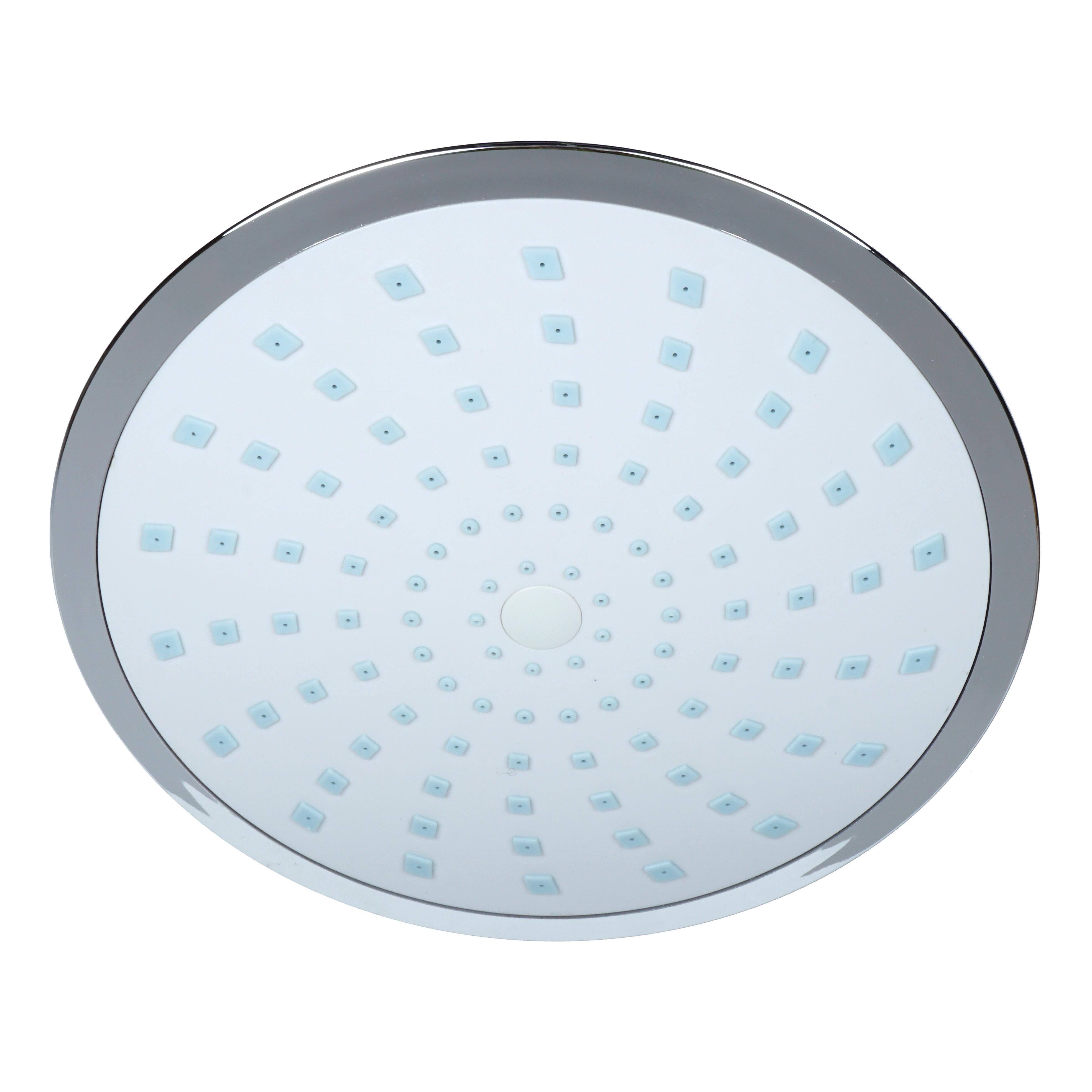 Soffione doccia METAFORM Elements EH6 in abs cromato 1 getto | Leroy Merlin