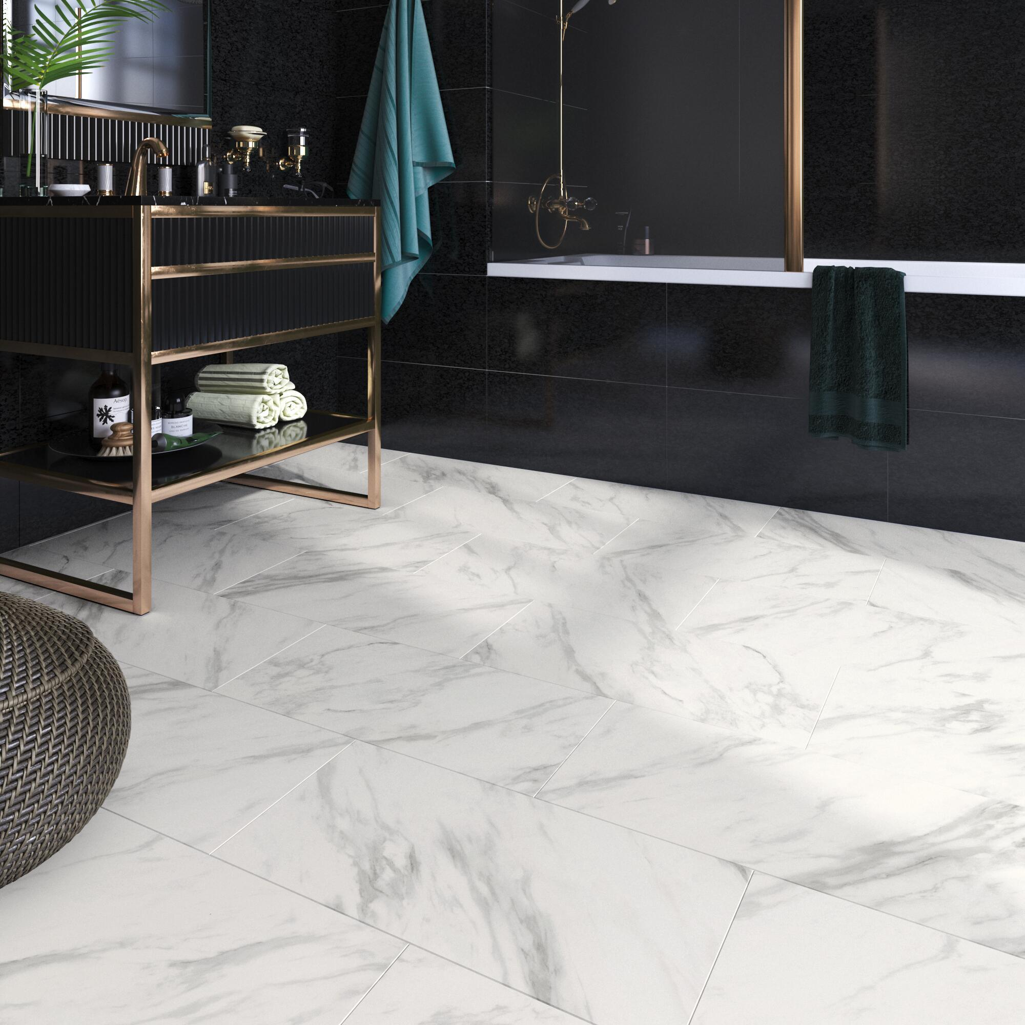 Dalle PVC clipsable intenso ARTENS Muskwa marbre | Leroy Merlin