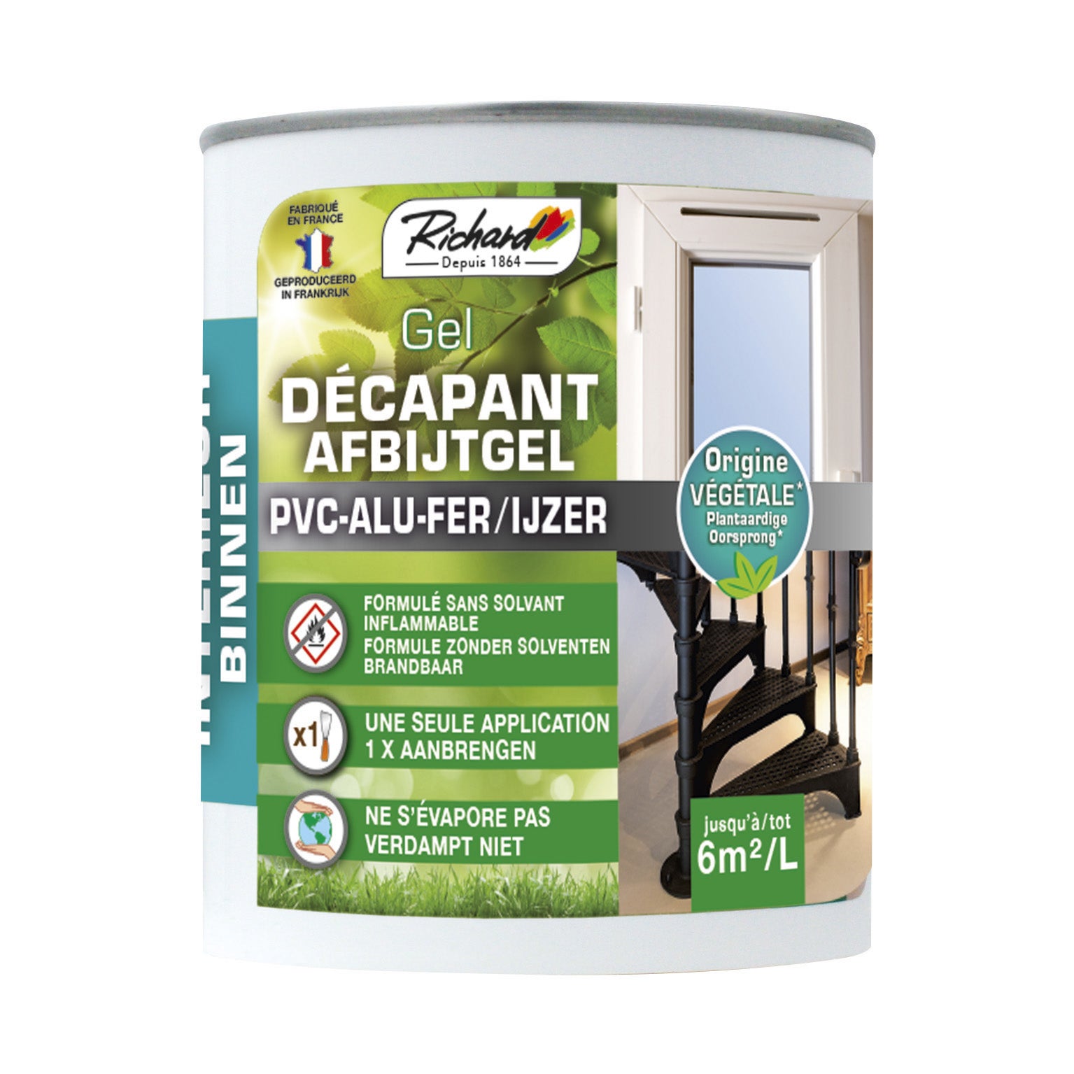 Décapant RICHARD Pvc, alu, fer, origine naturelle gel, 1 l | Leroy Merlin