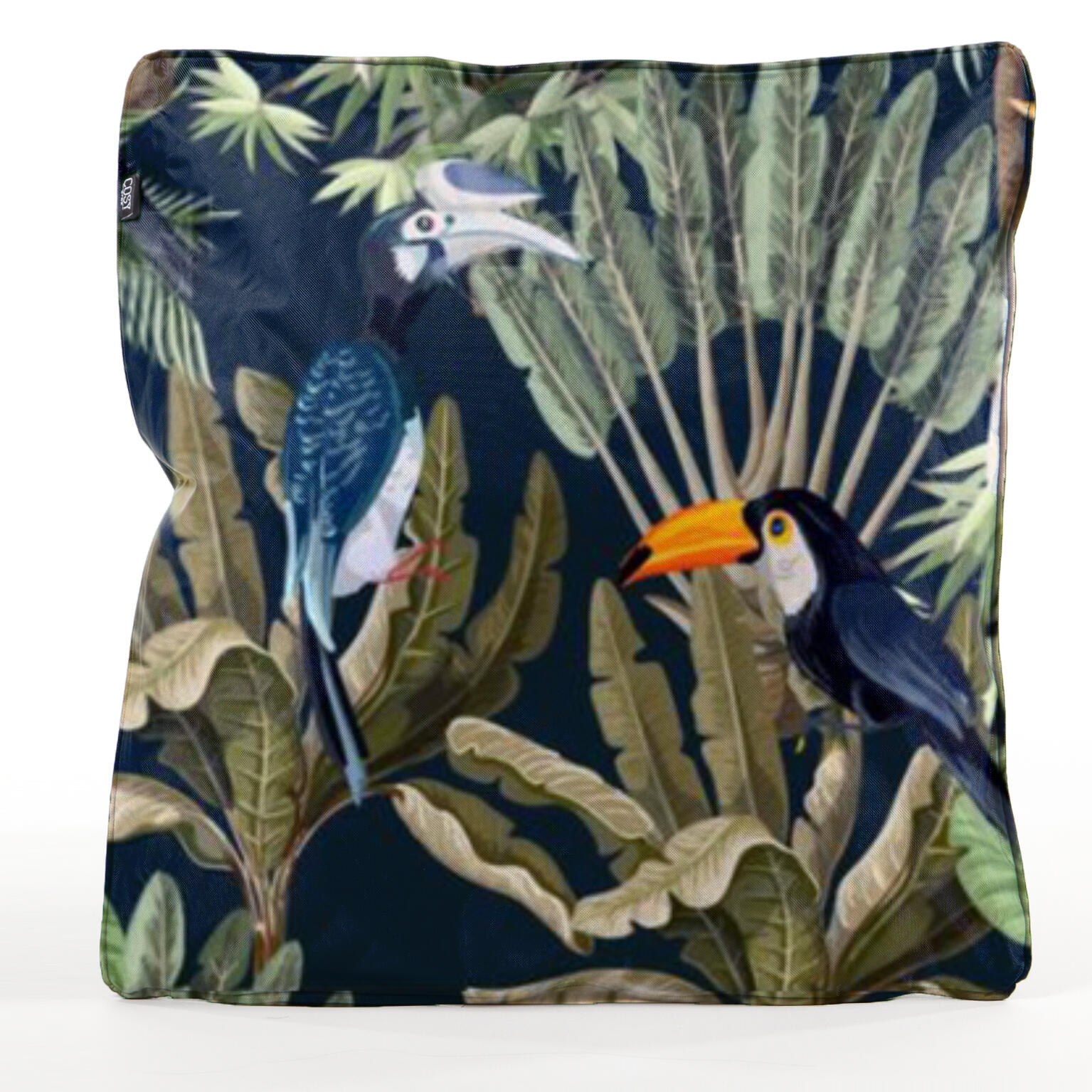 Coussin de sol, vert foncé l.45 x H.5 cm | Leroy Merlin