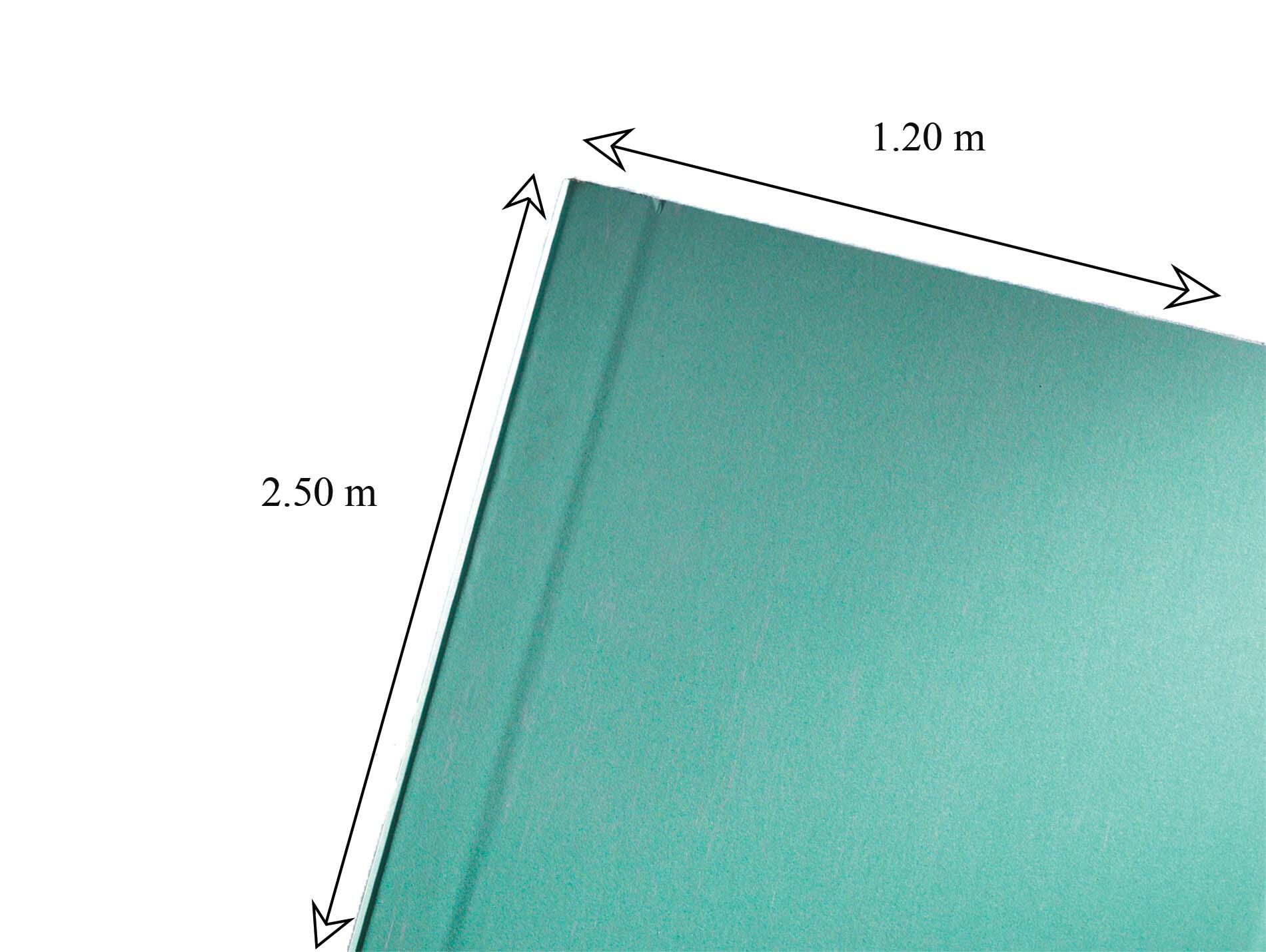 Plaque de plâtre BA 13 Panelplac hydrofuge H1 L.250 x 120 cm NF | Leroy ...