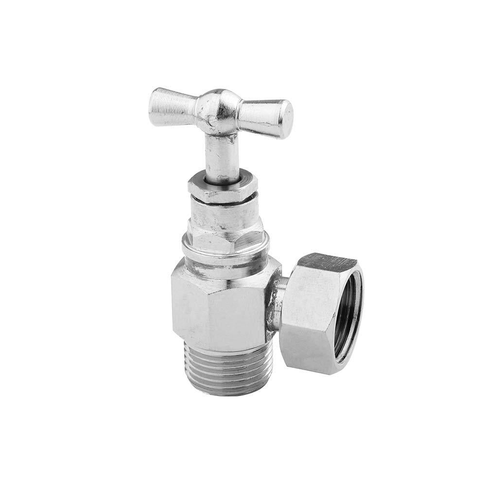 Robinet d'arrêt WC à clapet en équerre mâle / femelle 12 x 17 mm laiton ...
