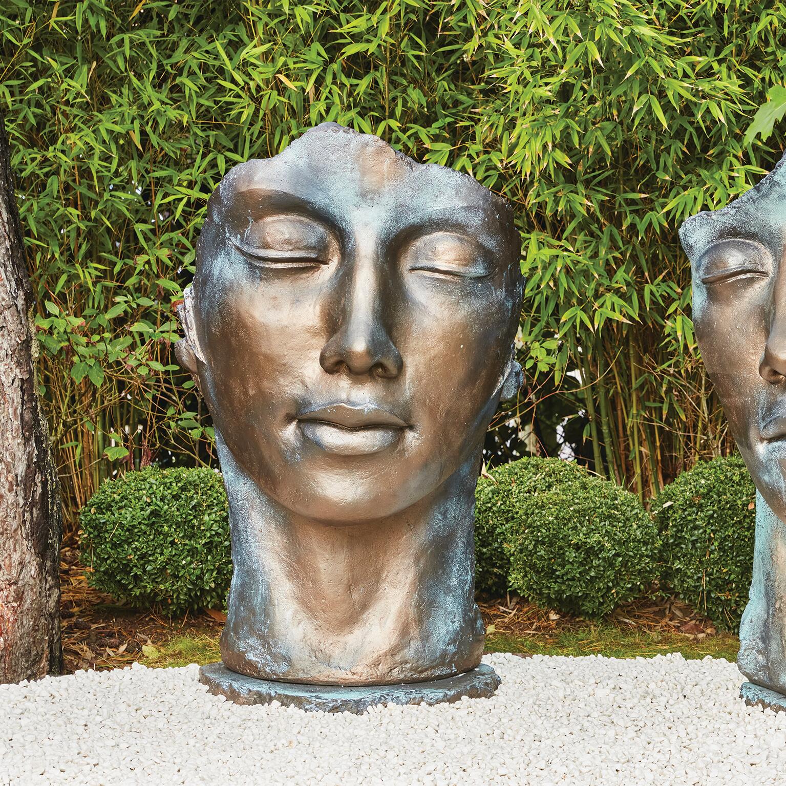 Visage de femme bronze, H.115cm | Leroy Merlin