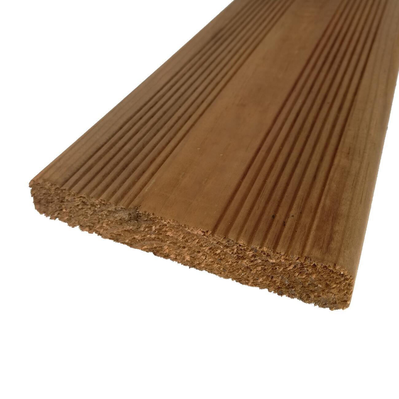 Lame terrasse bois en pin marron KUHMO2 ECO, L.240 x l.12 cm x Ep.21mm ...