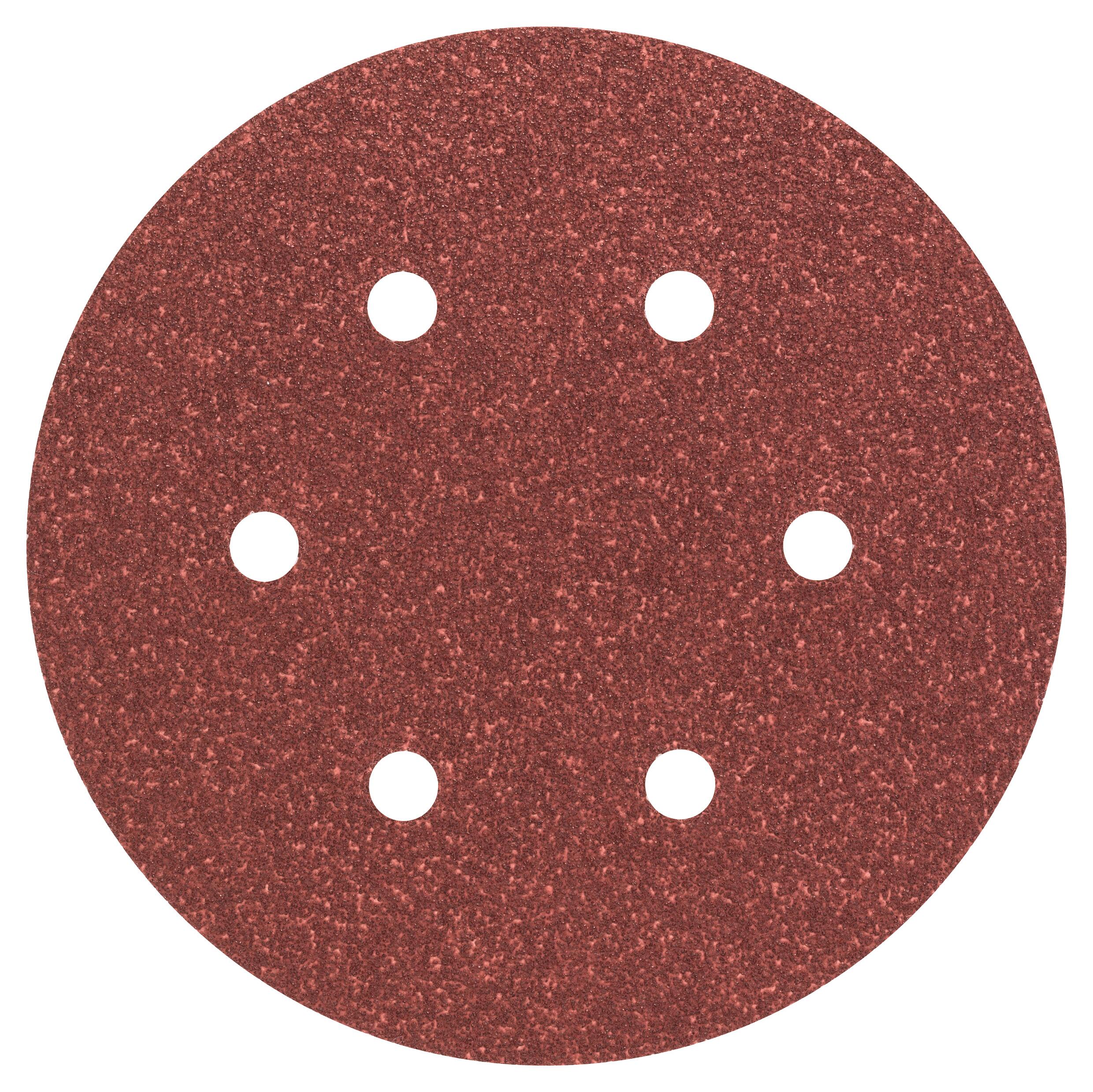 5 disques abrasifs pour ponceuse excentrique BOSCH, 150 mm grains 80 ...