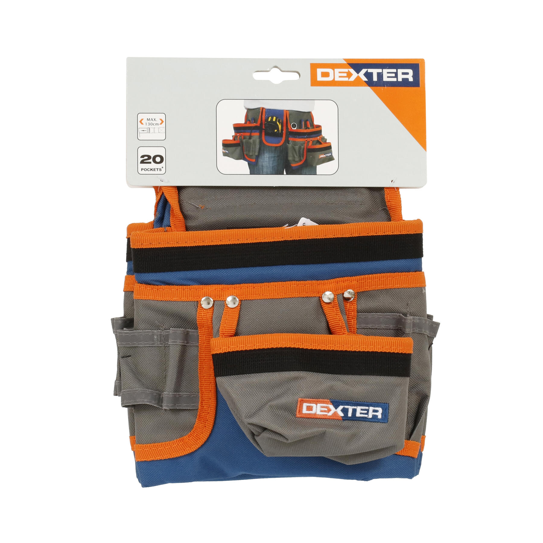 Porte-outils 20 poches universel en polyester DEXTER, L.59 x l.28 cm ...
