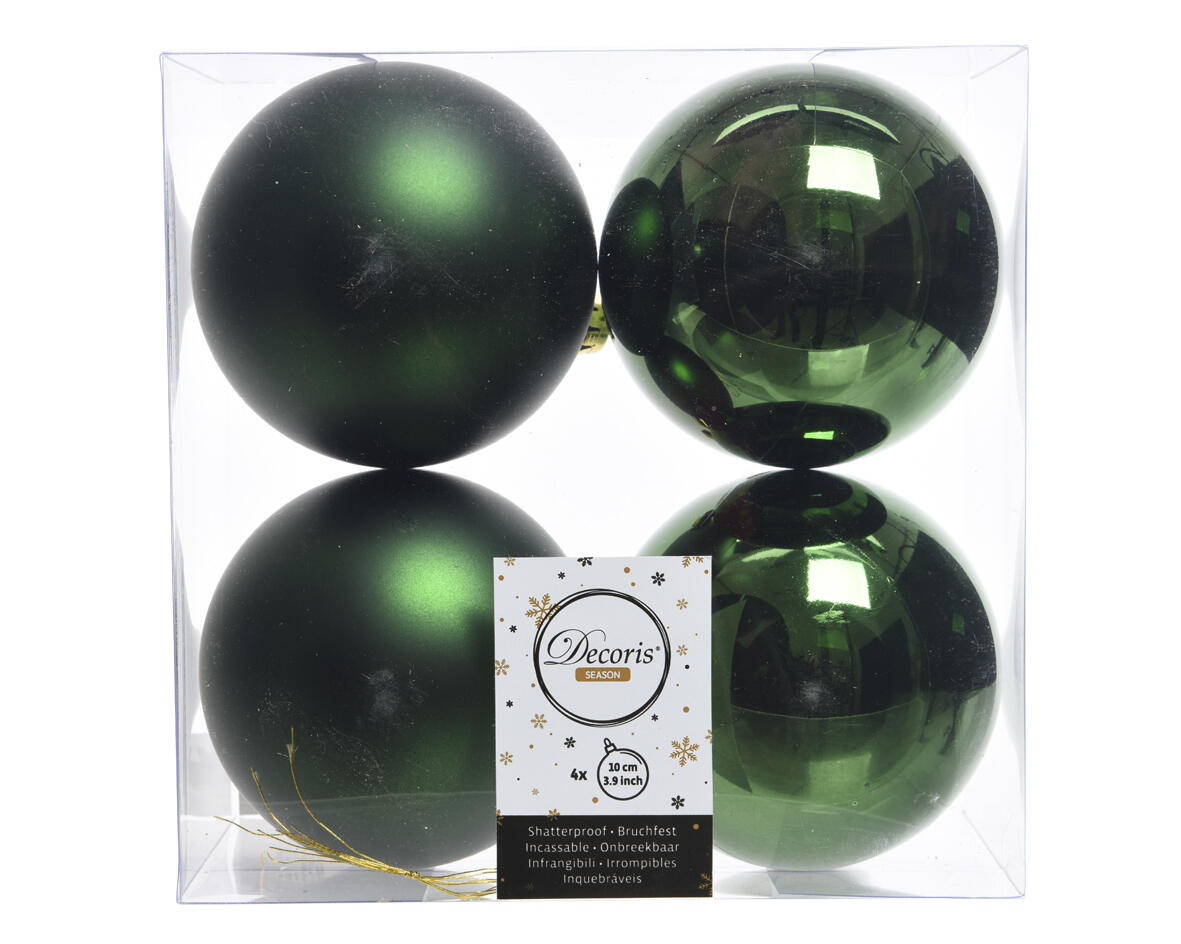 Kit 4 boules plastique vert | Leroy Merlin