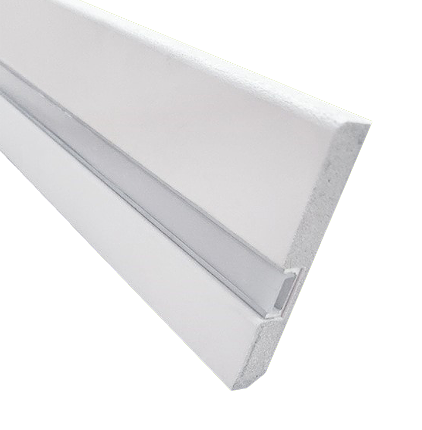Plinthe LED mdf, 14 x 78mm x L.2.44m | Leroy Merlin