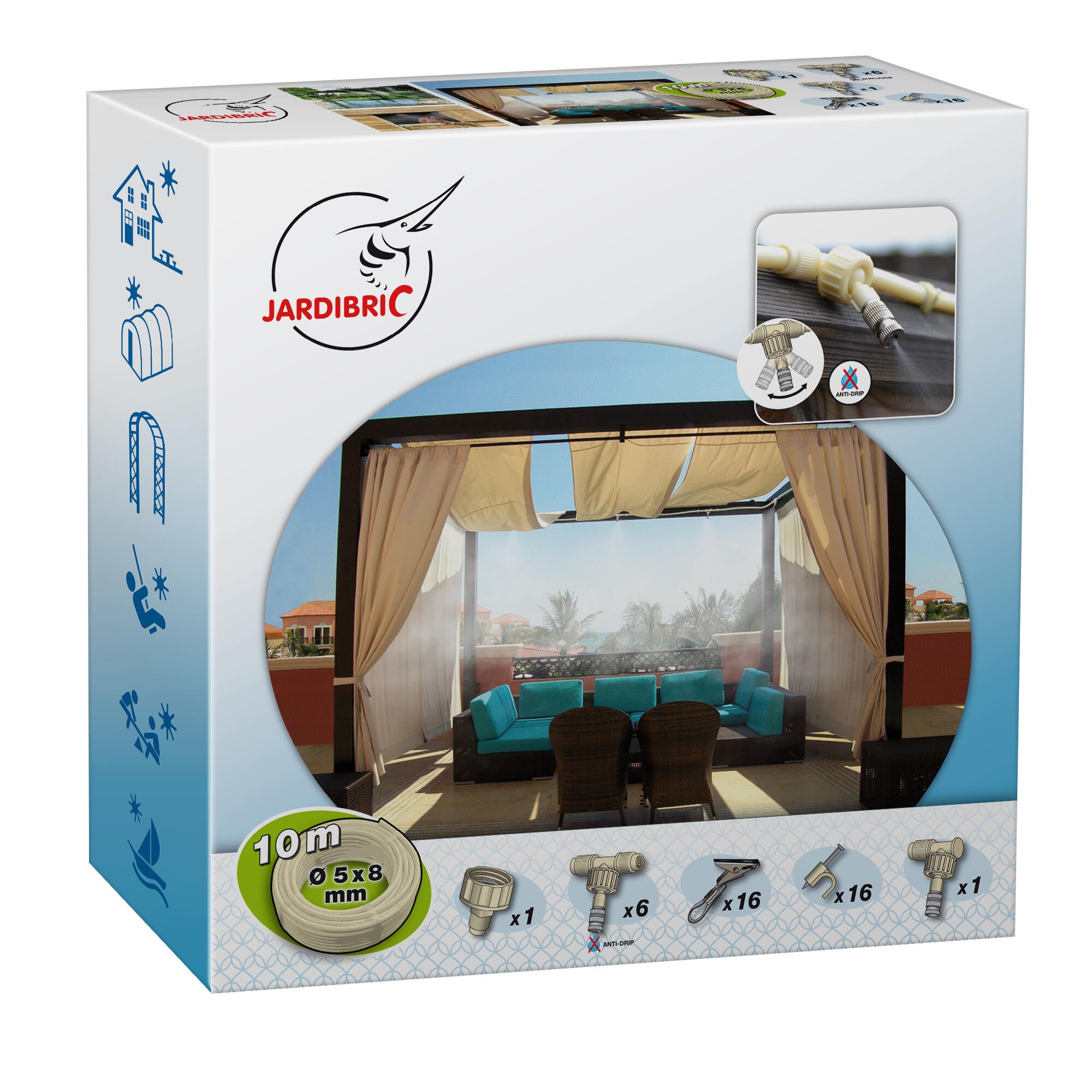 Kit de nebulización JARDIBRIC con sistema antigoteo de baja presión ...