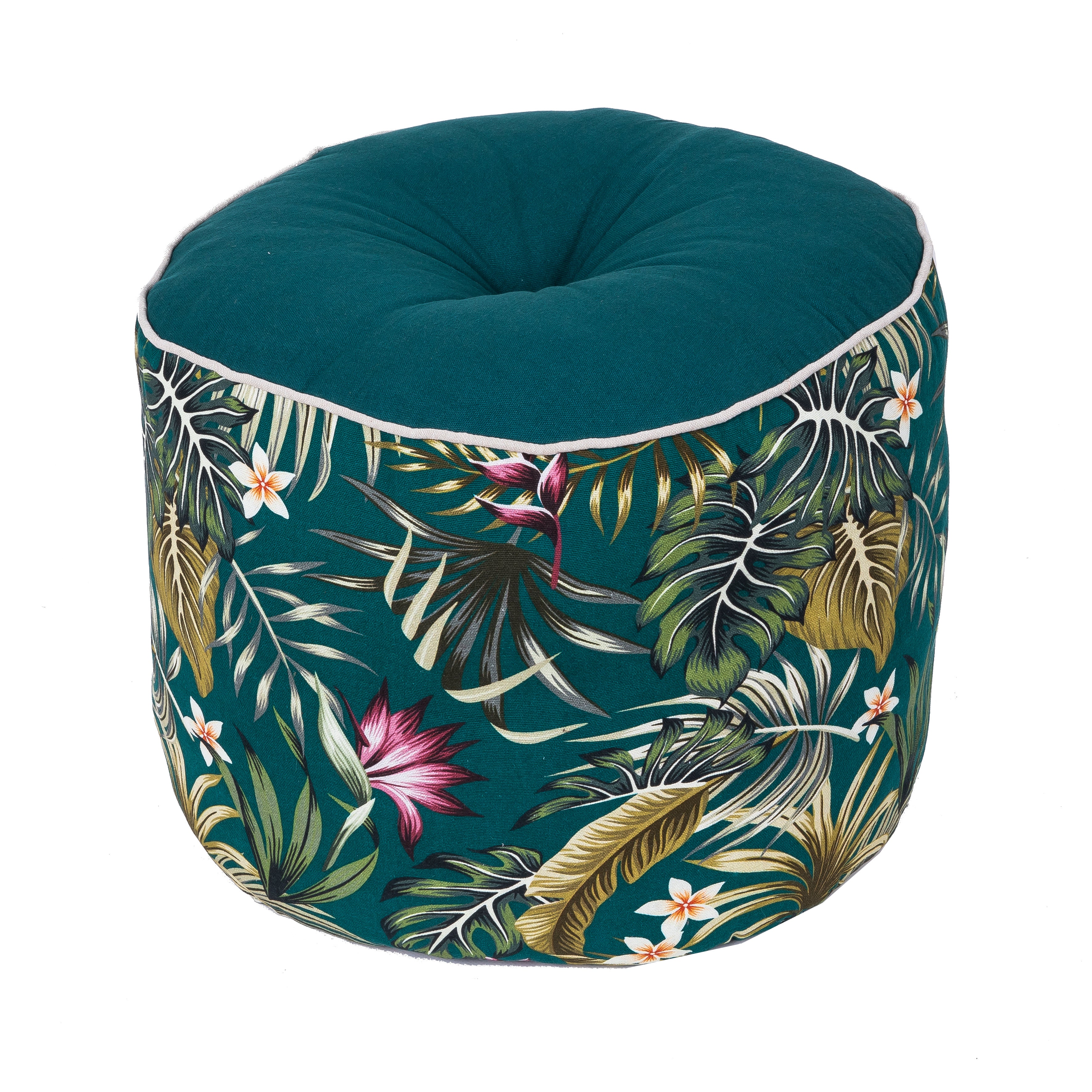 Pouf Amazonia, vert 40 x 30 cm | Leroy Merlin