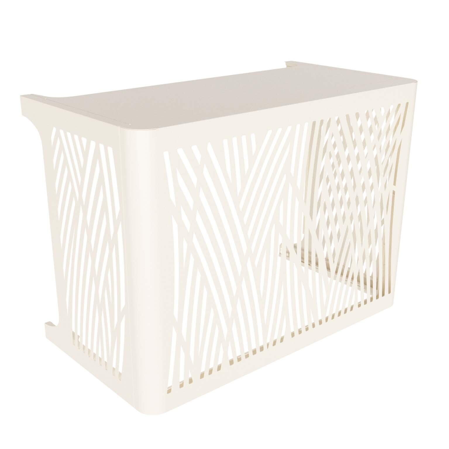 Cache-climatiseur, OUTSTEEL Brousse acier crème, l.92.5 x H.70 cm ...