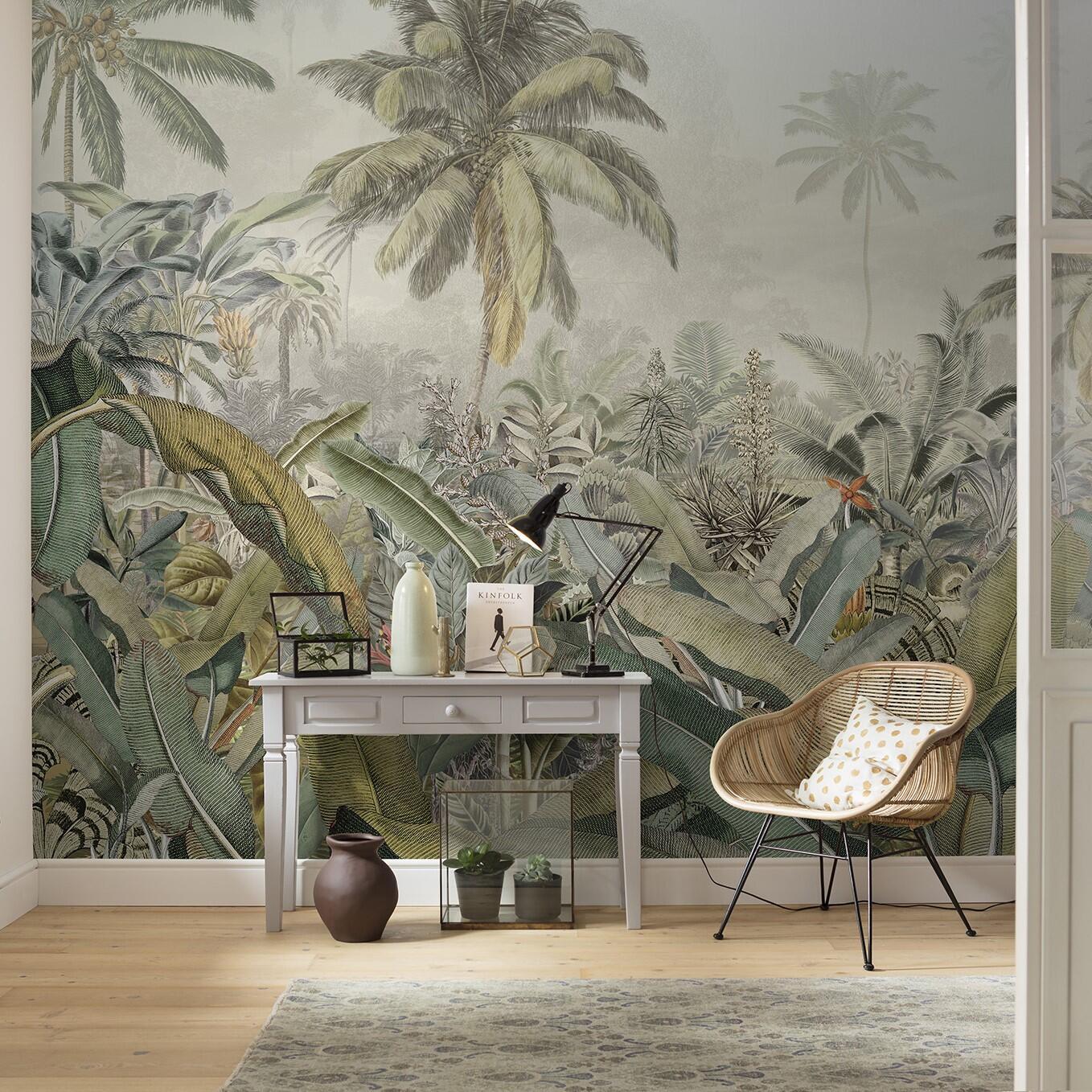 Papier peint jungle tropical panoramique | Leroy Merlin