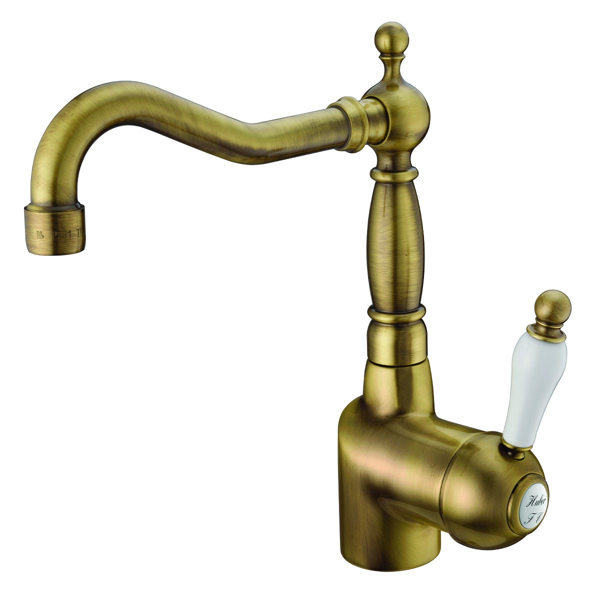 Rubinetto per lavabo OXFORD bronzo satinato HUBER H 26 cm | Leroy Merlin